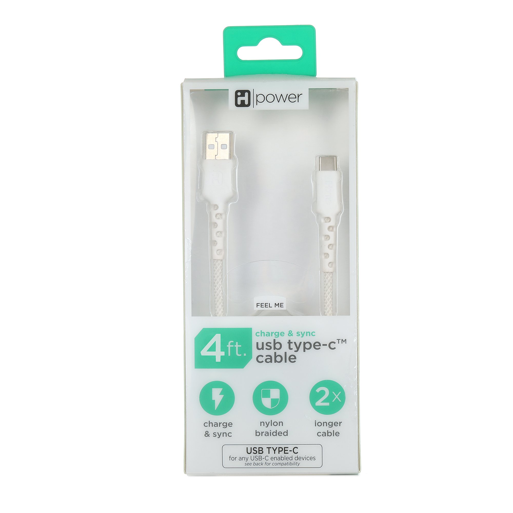 iHome USB-C to USB-A Charging Cable - White - Shop Phone chargers at H-E-B