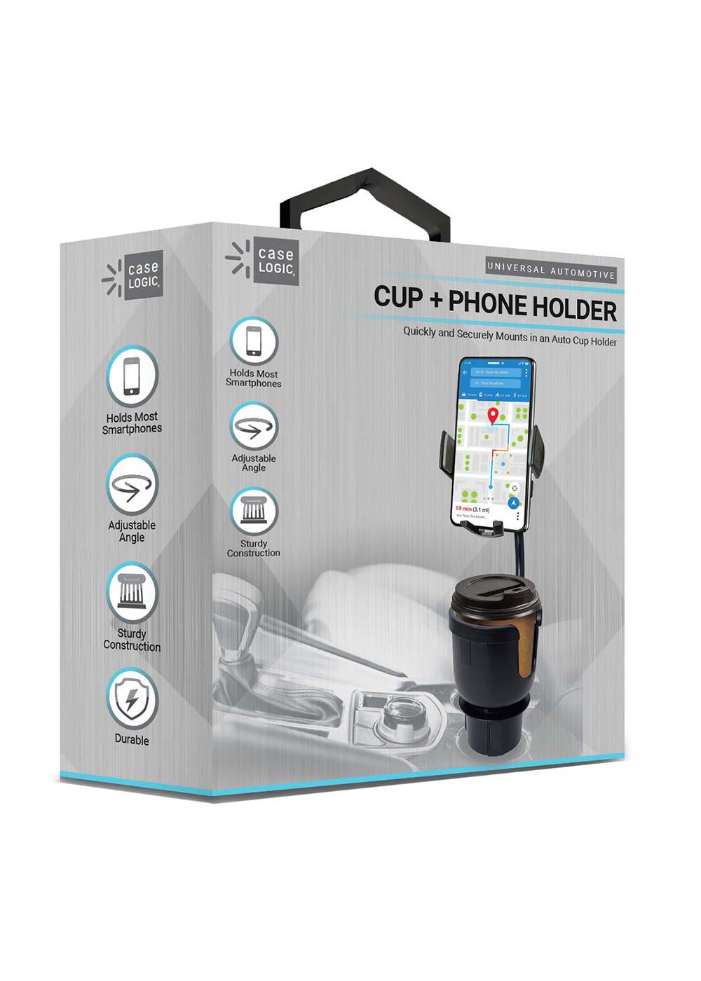 Case Logic Auto Cup & Phone Holder - Black - Shop Car accessories at H-E-B