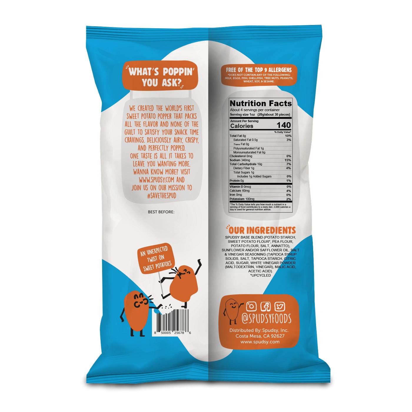 Spudsy Salt & Vinegar Sweet Potato Poppers - Shop Chips at H-E-B