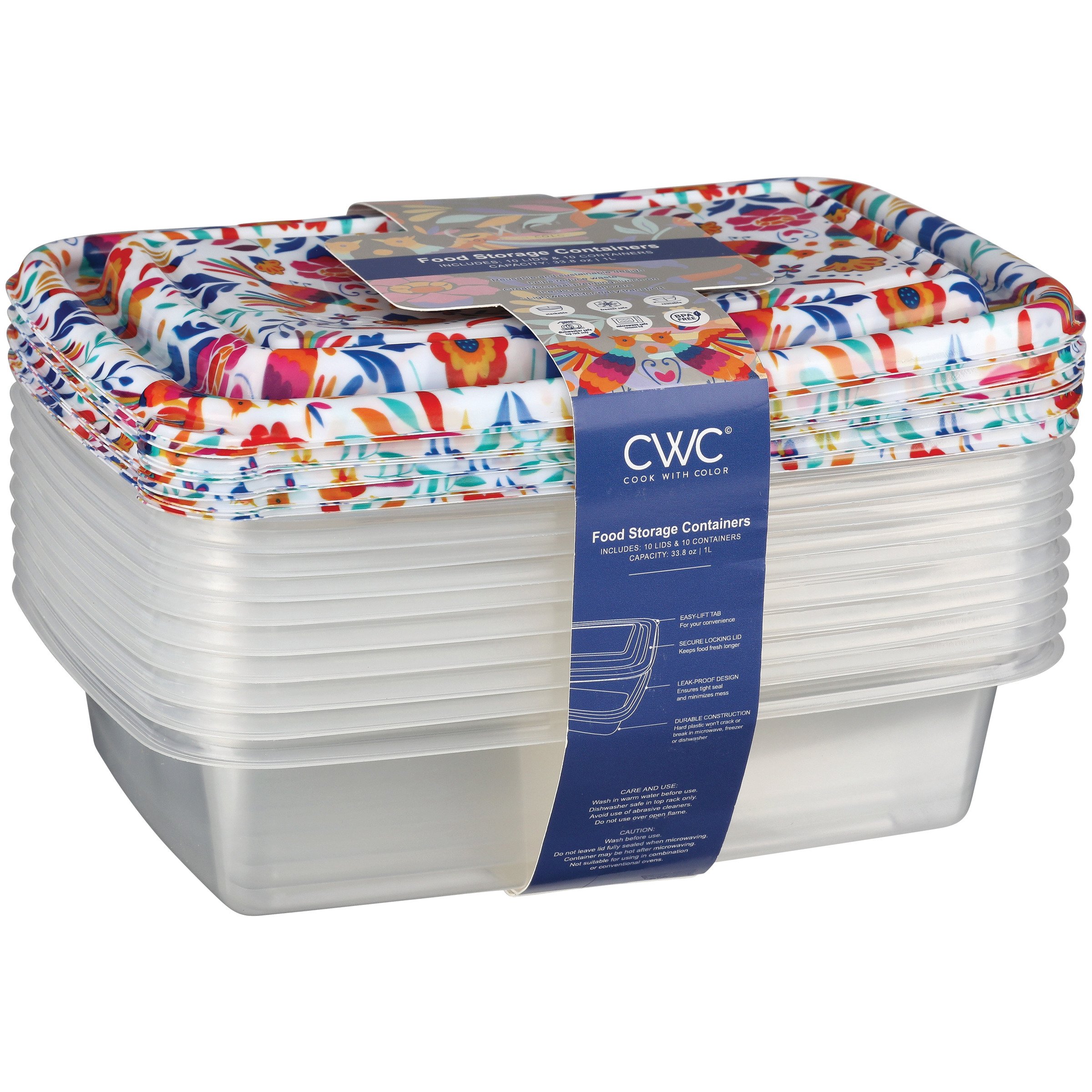 Cook with Color Fiesta Food Storage Containers - Shop Food storage at H-E-B