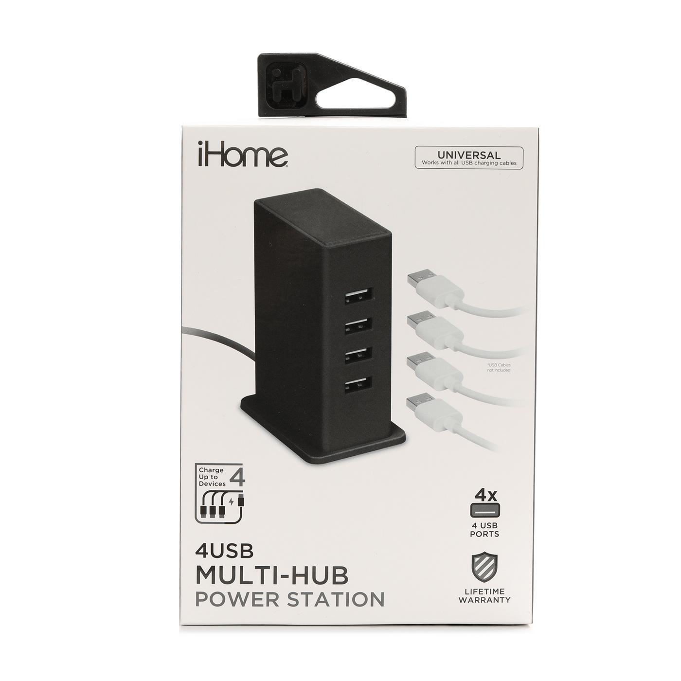 iHome 4-Port USB Power Station - Black - Shop Phone chargers at H-E-B