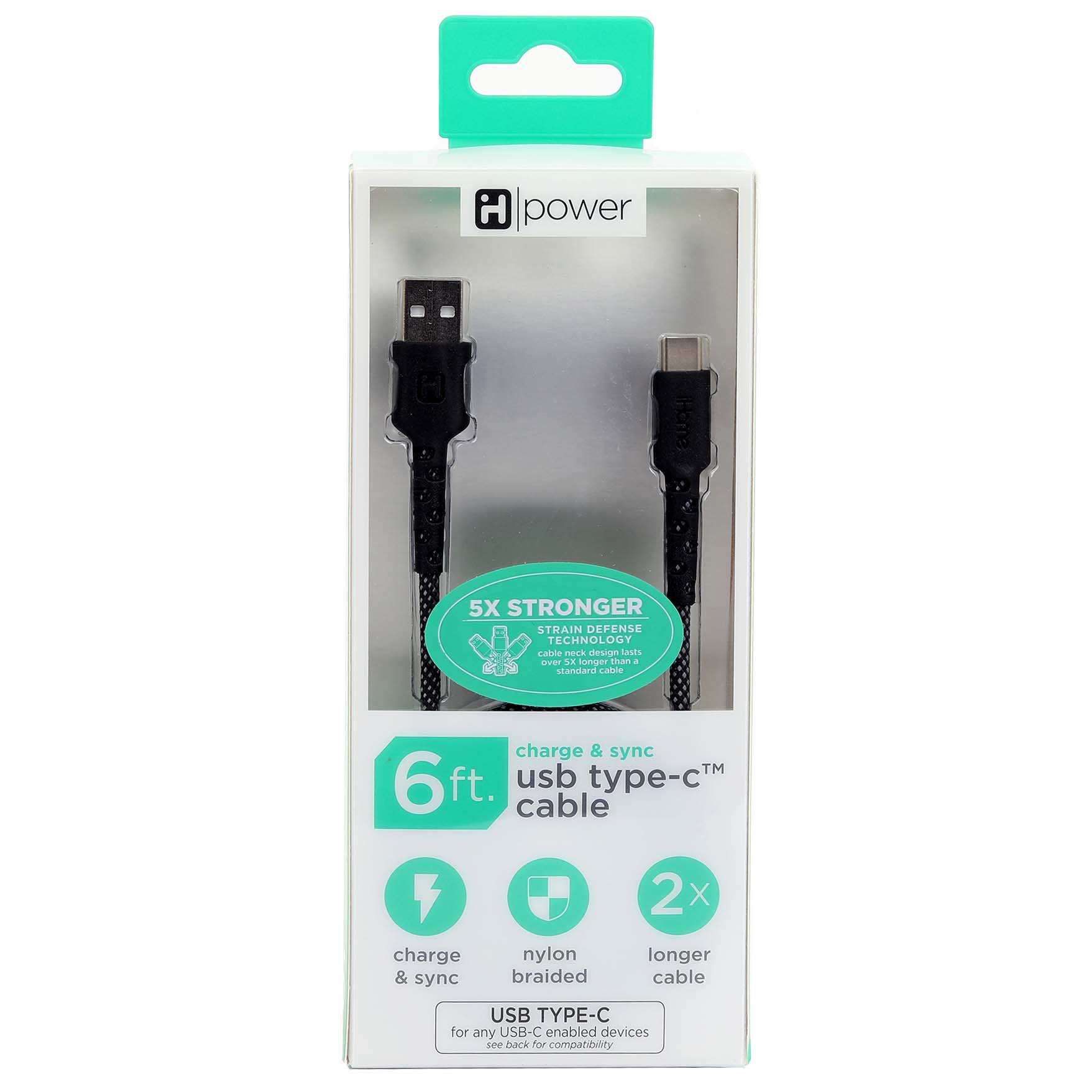 iHome USB-C to USB-A Charging Cable - Black - Shop Connection cables at ...