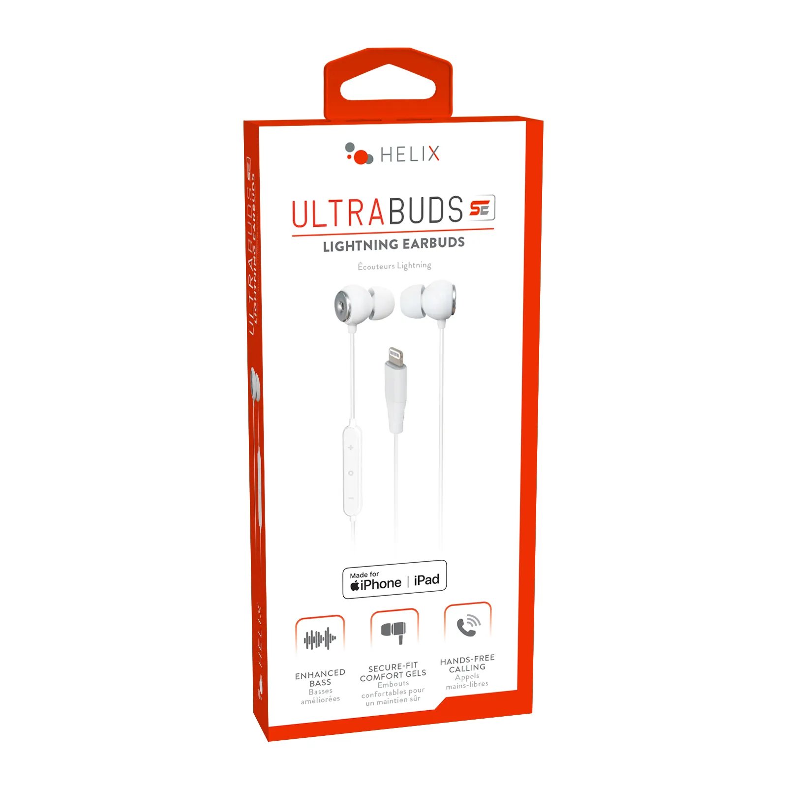 Helix Ultra Lightning Earbuds - White - Shop Headphones at H-E-B