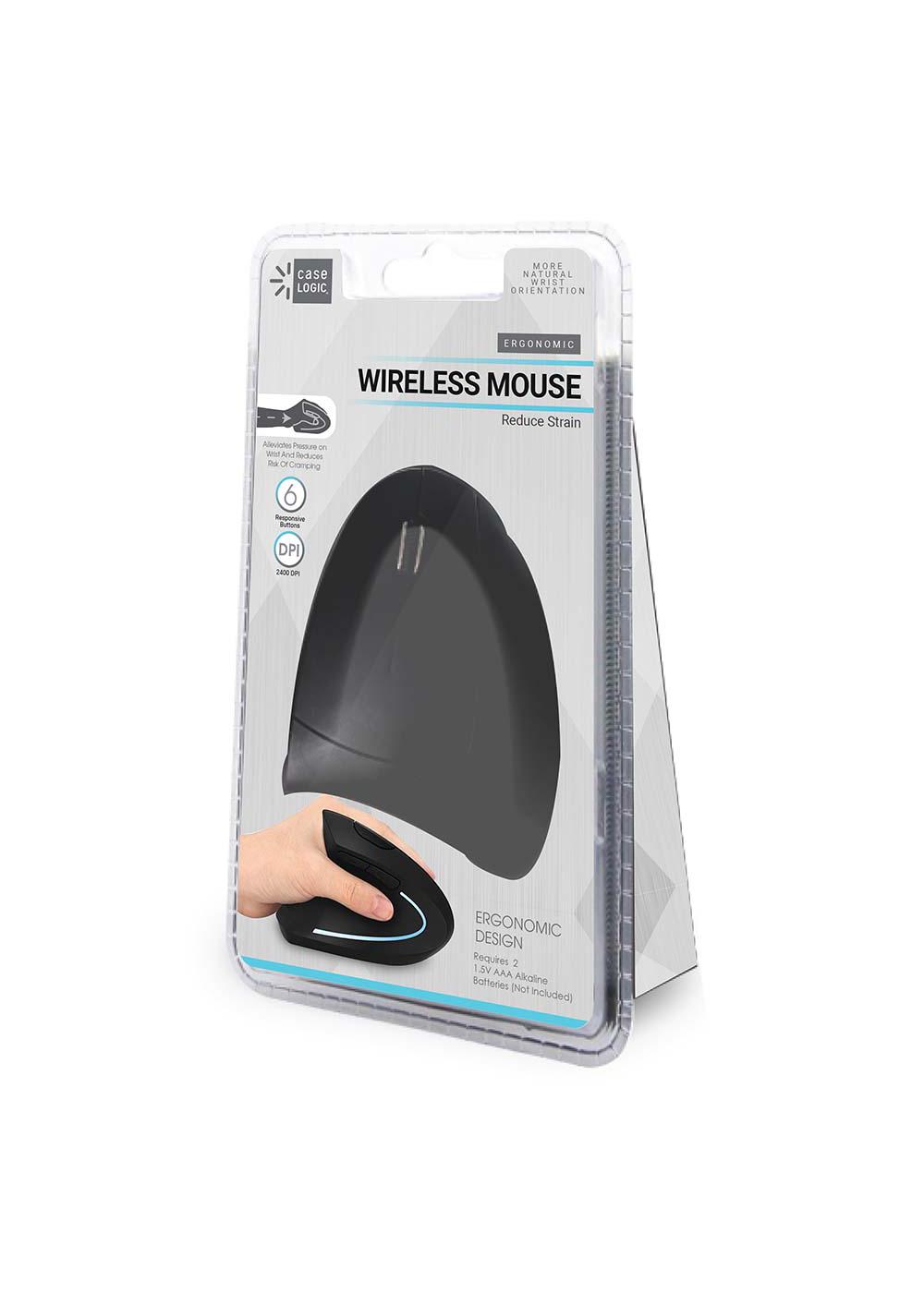 Case Logic Ergonomic Wireless Mouse - Black - Shop Keyboards & mice at ...