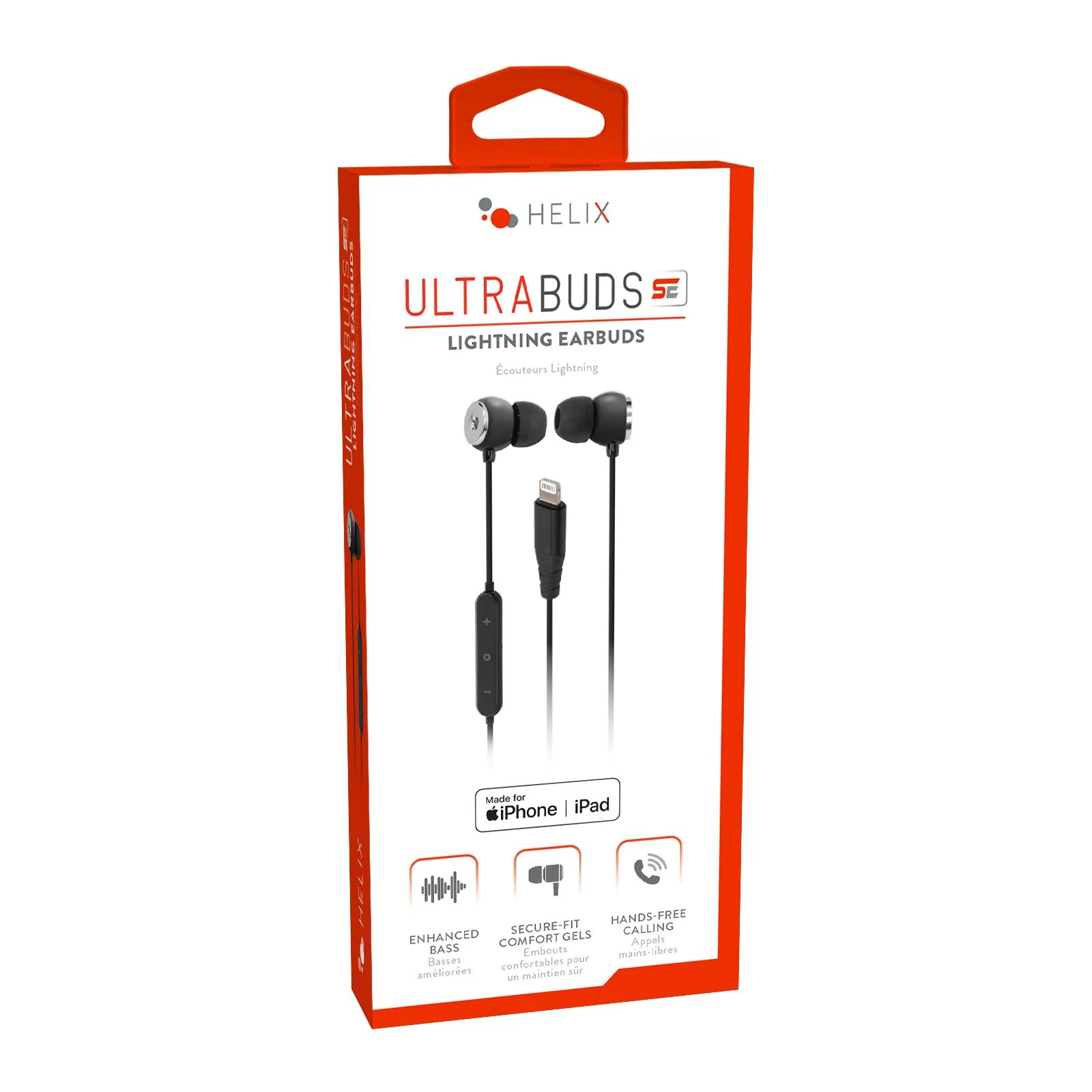 Helix Ultra Lightning Earbuds - Black - Shop Headphones at H-E-B