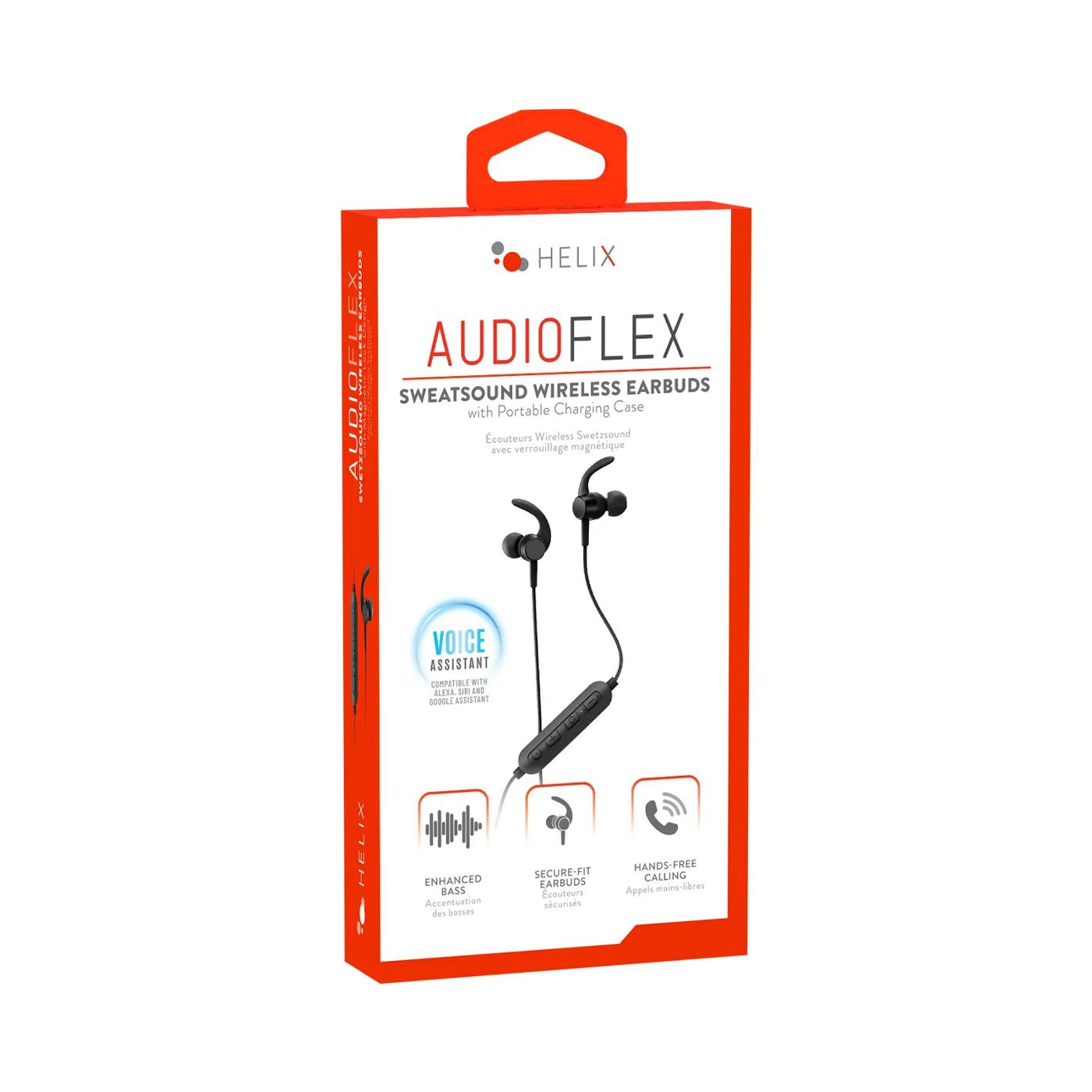 Helix Audioflex Sweatsound Bluetooth Earbuds - Black - Shop Headphones ...