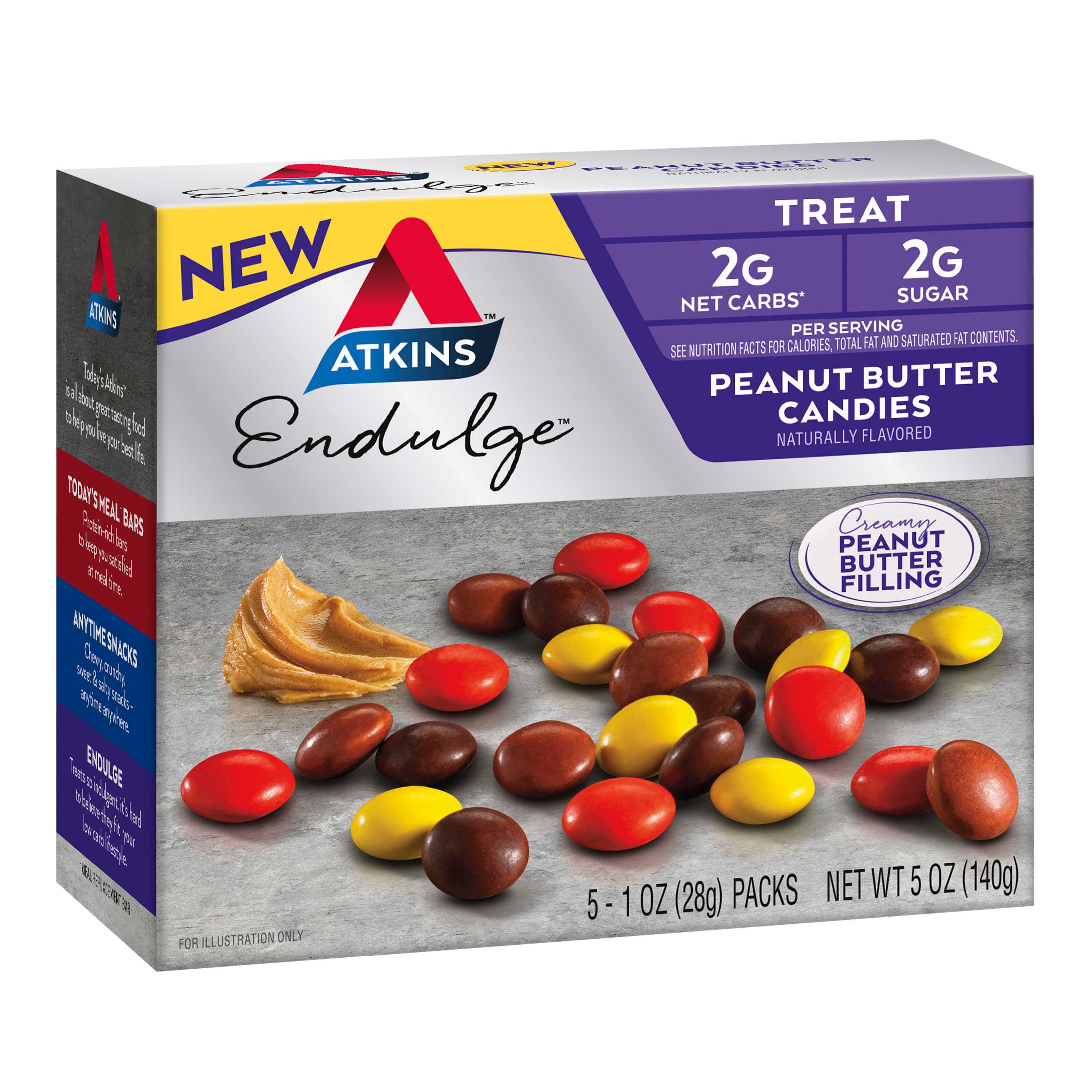 Atkins Endulge Treat Packs - Peanut Butter Candies - Shop Diet ...