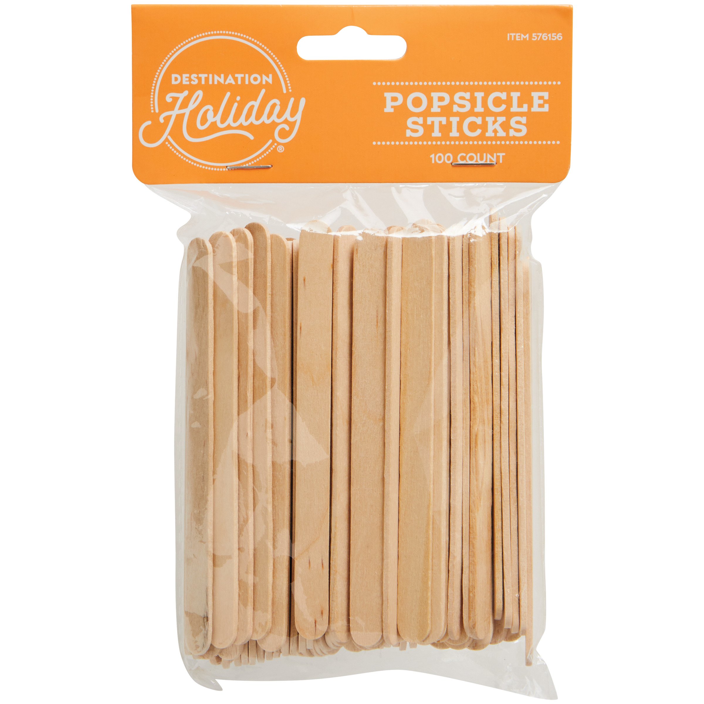 Destination Holiday Wooden Popsicle Sticks - Shop Seasonal decor at H-E-B