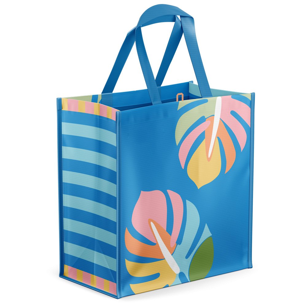 Destination Holiday Reusable Summer Bag - Blue Palm - Shop Reusable ...
