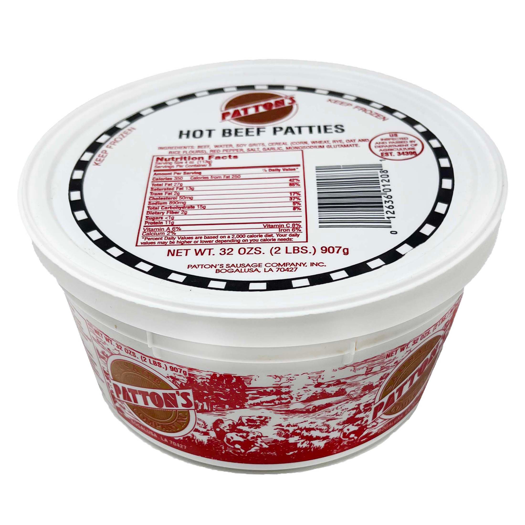 Patton's Hot Beef Patties, 32 oz | Joe V's Smart Shop | Low Prices ...