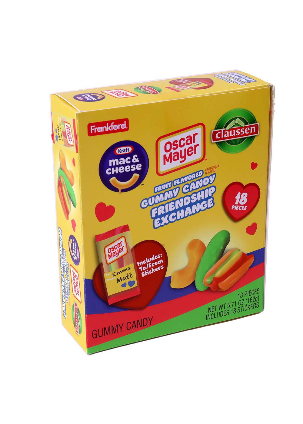 Frankford Oscar Mayer Gummies Valentine Friendship Exchange Candy ...