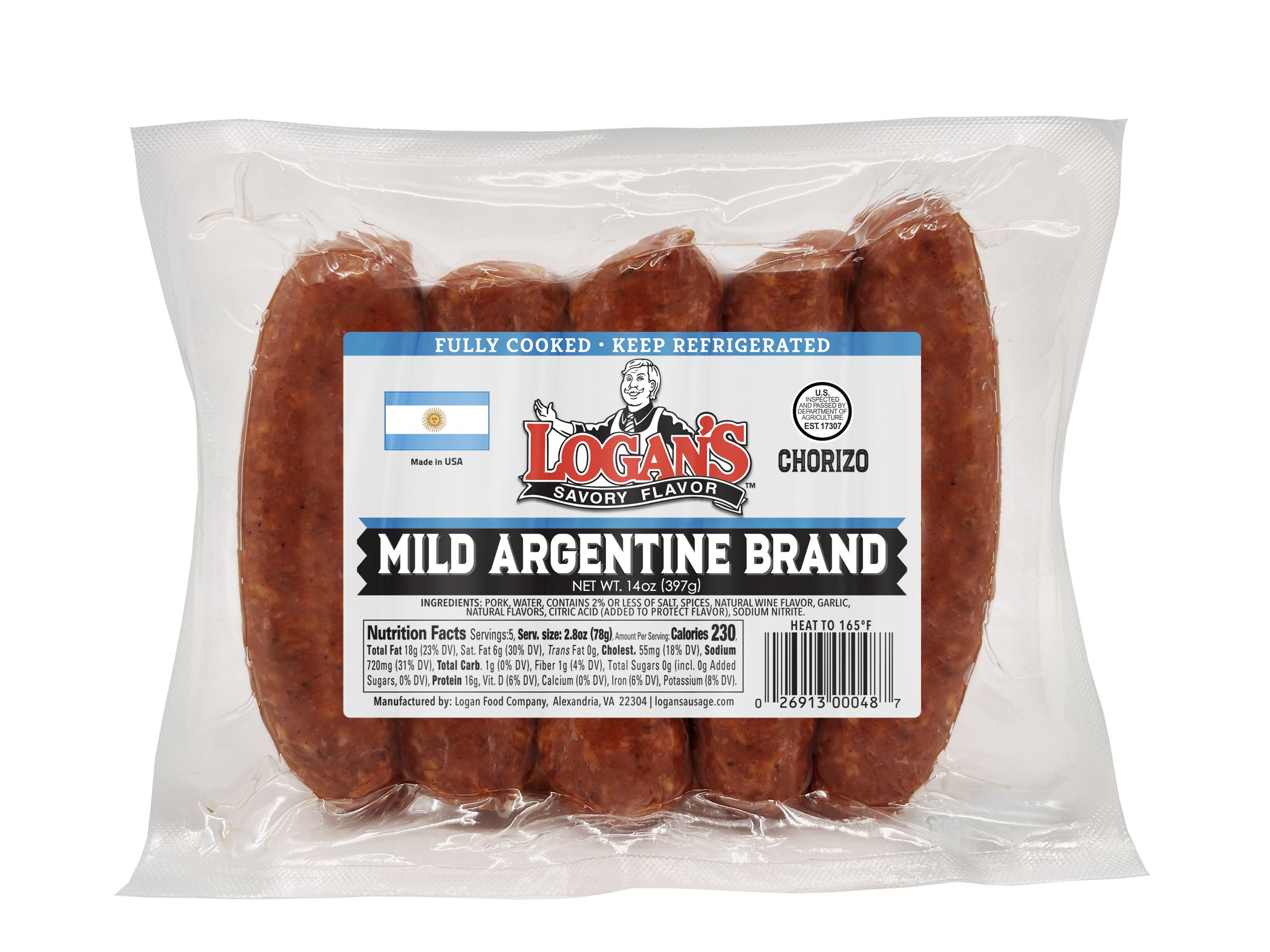 Logan's Savory Flavor Mild Argentine Chorizo - Shop Sausage at H-E-B