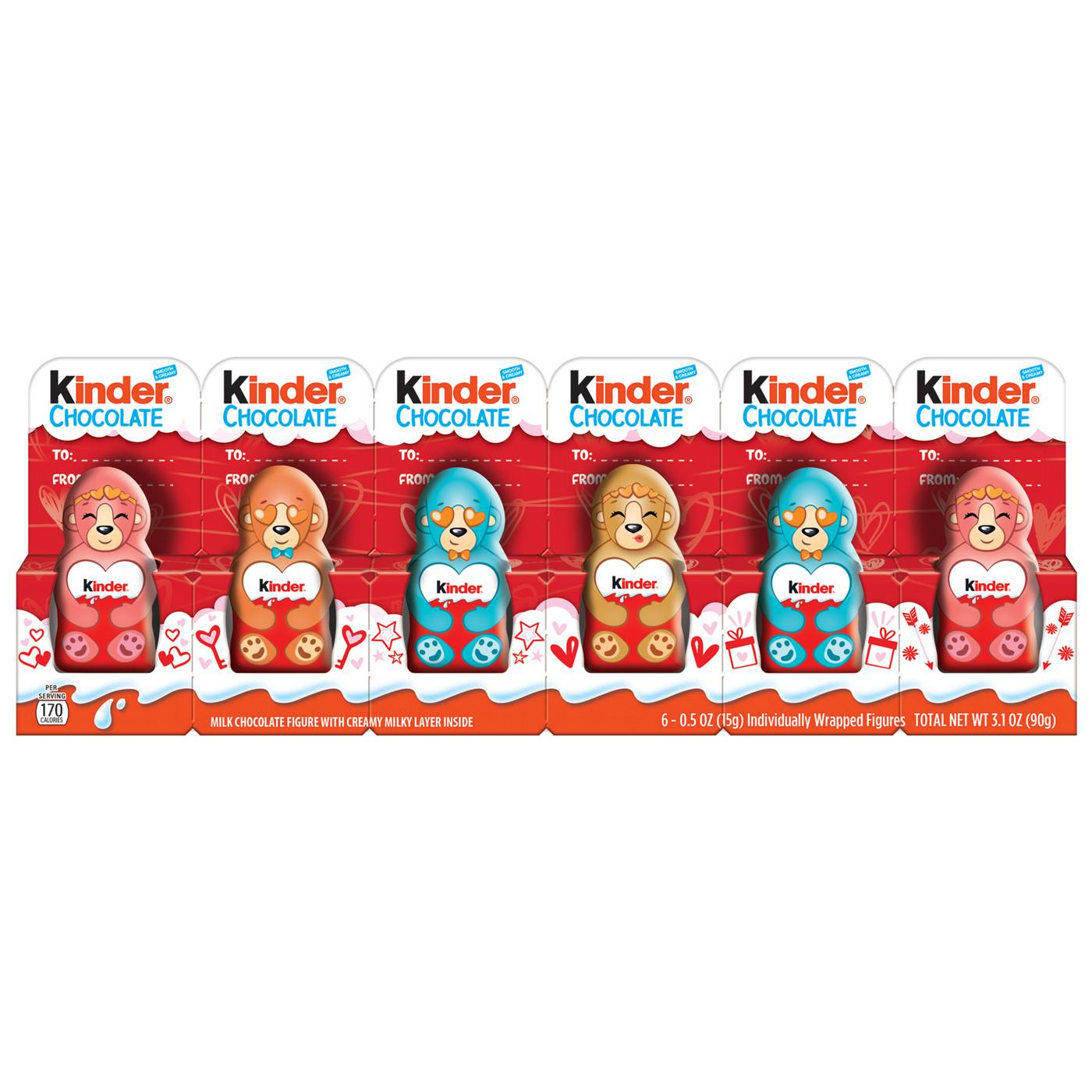 Kinder Chocolate Valentine's Exchange Candy Figures - Shop Candy at H-E-B