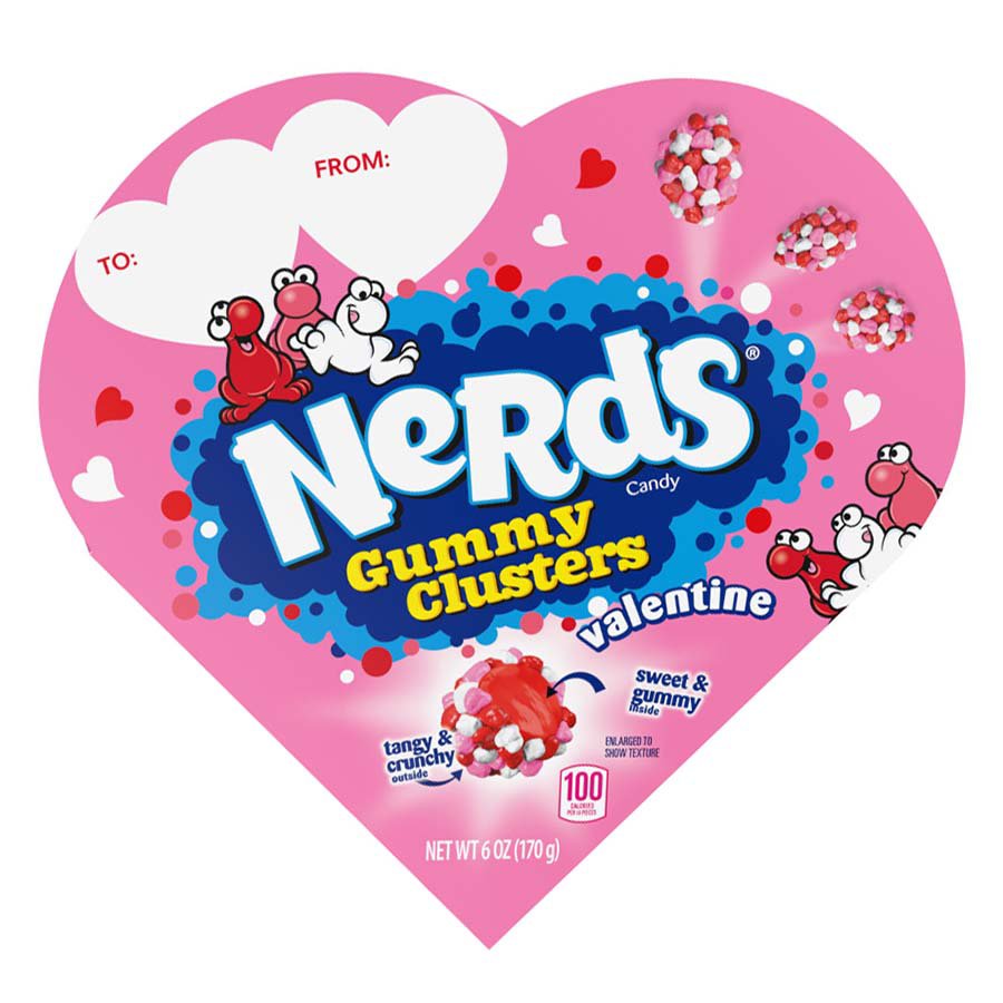Nerds Gummy Clusters Valentine's Candy Heart Gift Box - Shop Candy at H-E-B