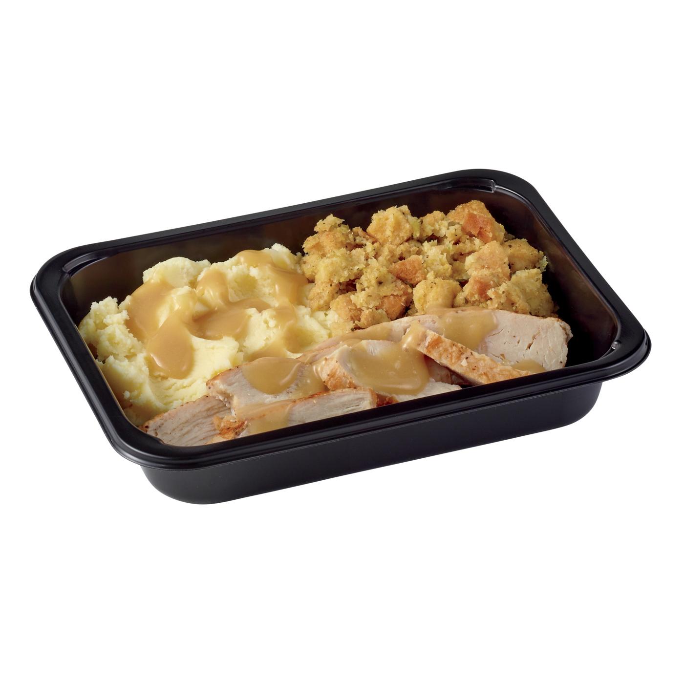 Meal Simple by H-E-B Roasted Turkey, Mashed Potatoes & Stuffing - Shop ...
