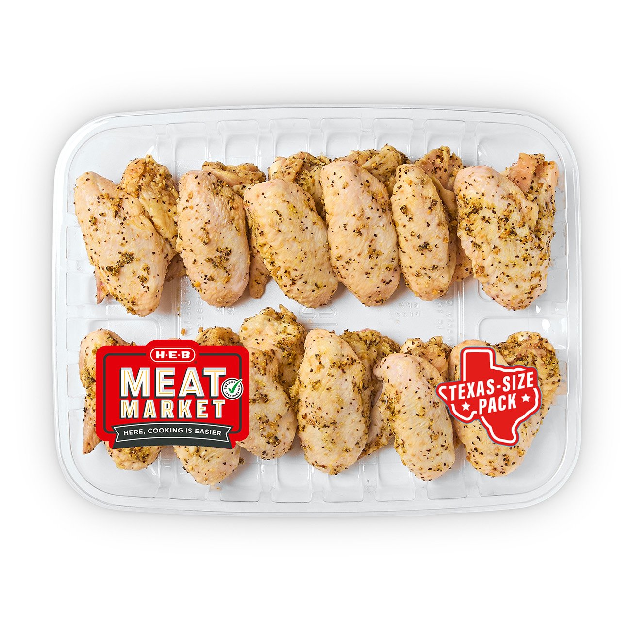 H-E-B Meat Market Marinated Whole Chicken Wings - Garlic Parmesan ...
