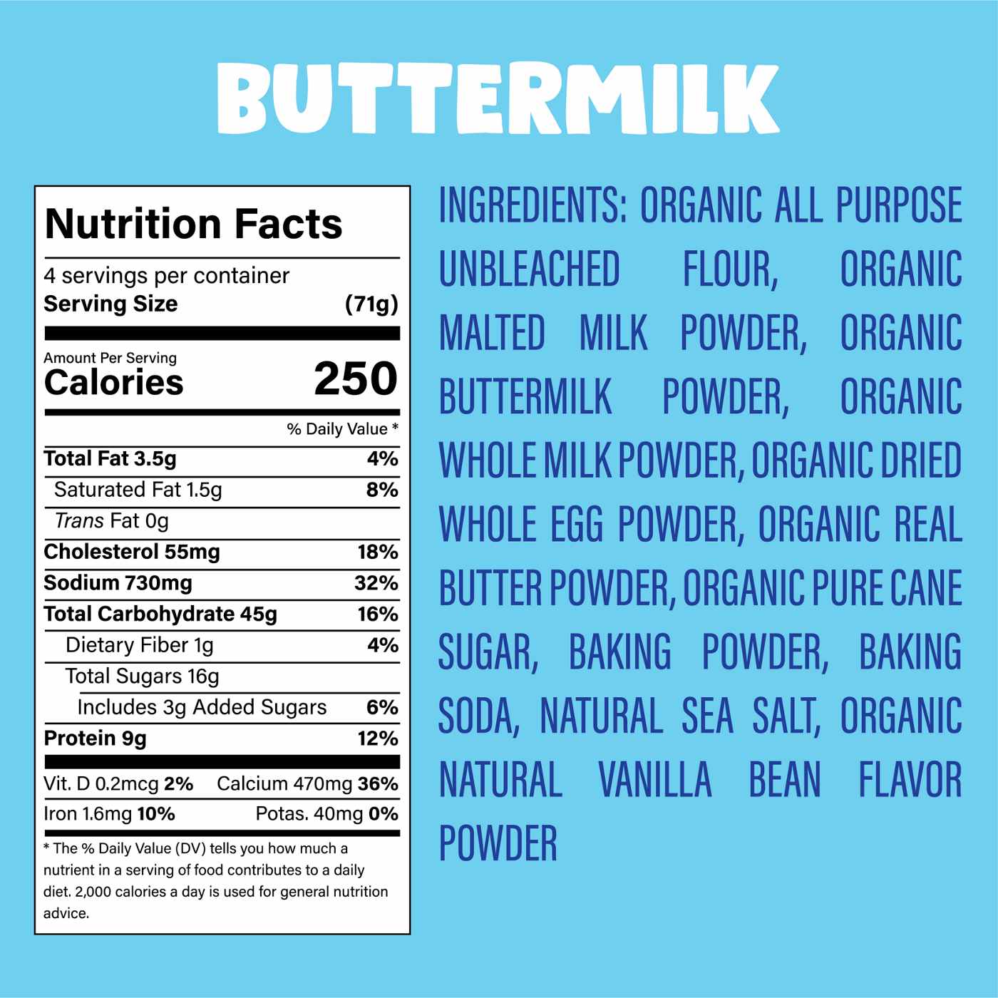 Happy Grub Squeezable Instant Pancake Mix Butter Milk - Shop Pancake ...