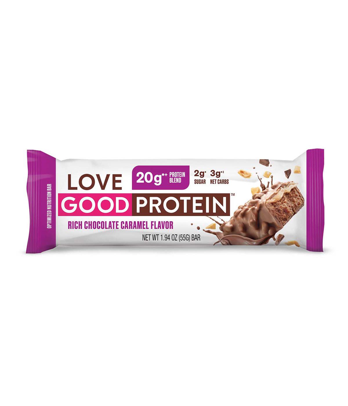 Love Good Protein Nutrition Bar, 20g - Rich Chocolate Caramel - Shop ...