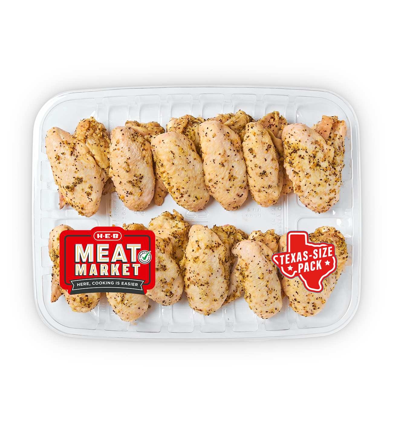 H-E-B Meat Market Seasoned Whole Chicken Wings - Lemon Pepper - Texas ...
