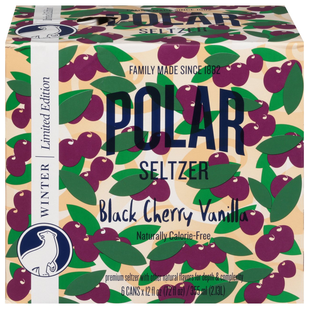 Polar Black Cherry Vanilla Seltzer 6 pk Cans - Shop Water at H-E-B