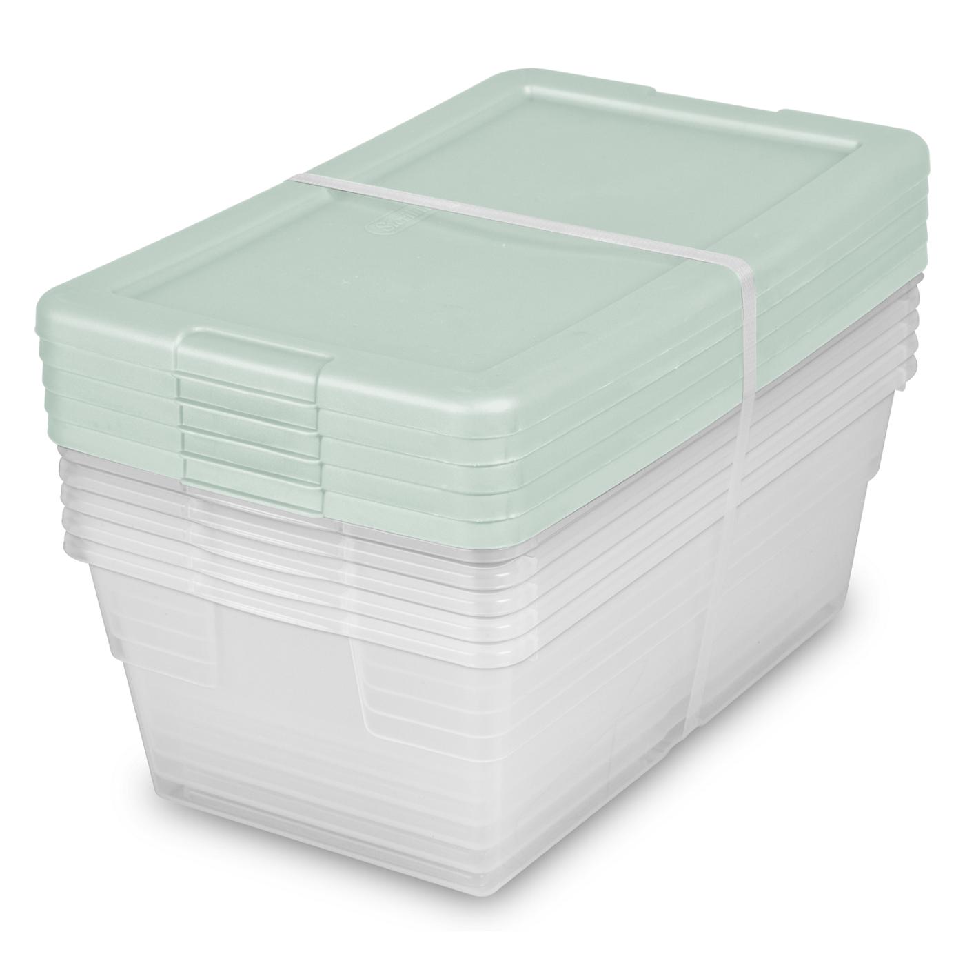 Sterilite Storage Bins with Lids - Green, 5 pk - Shop Storage bins at H-E-B