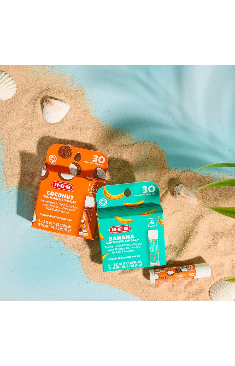 H-E-B Banana Sunscreen Lip Balm - SPF 30 - Shop Sunscreen & self ...