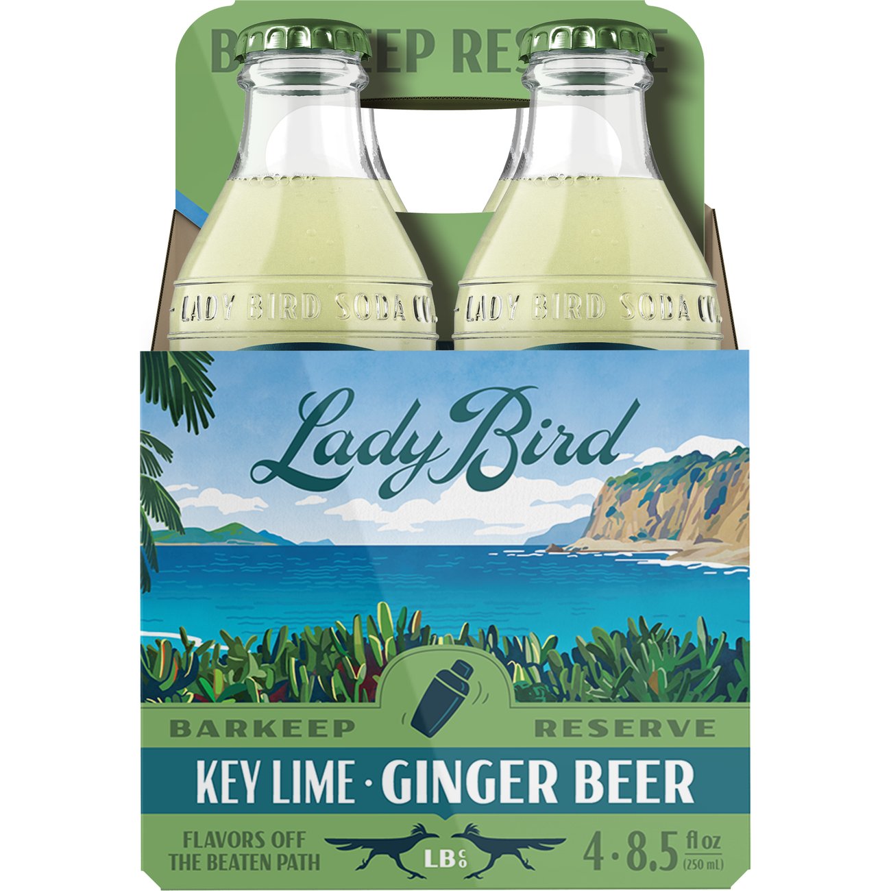 Lady Bird Key Lime Ginger Beer 4 pk Bottles - Shop Cocktail mixers at H-E-B
