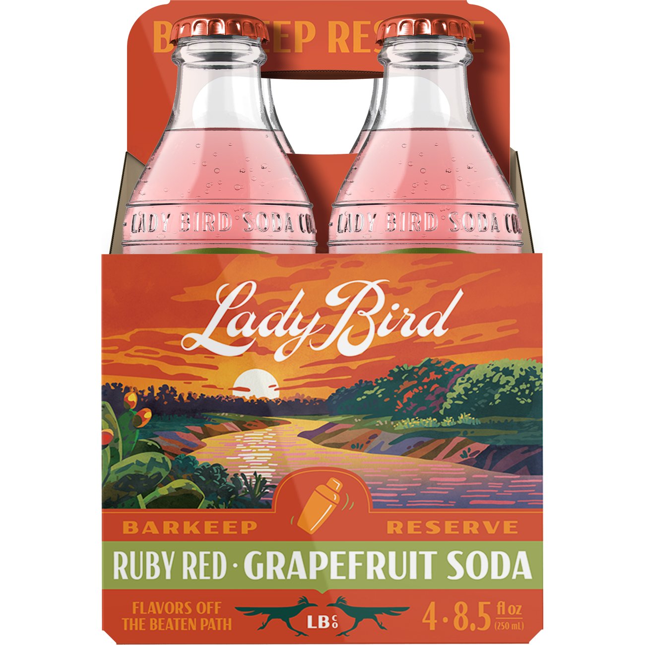 Lady Bird Ruby Red Grapefruit Soda 4 pk Bottles - Shop Cocktail mixers ...