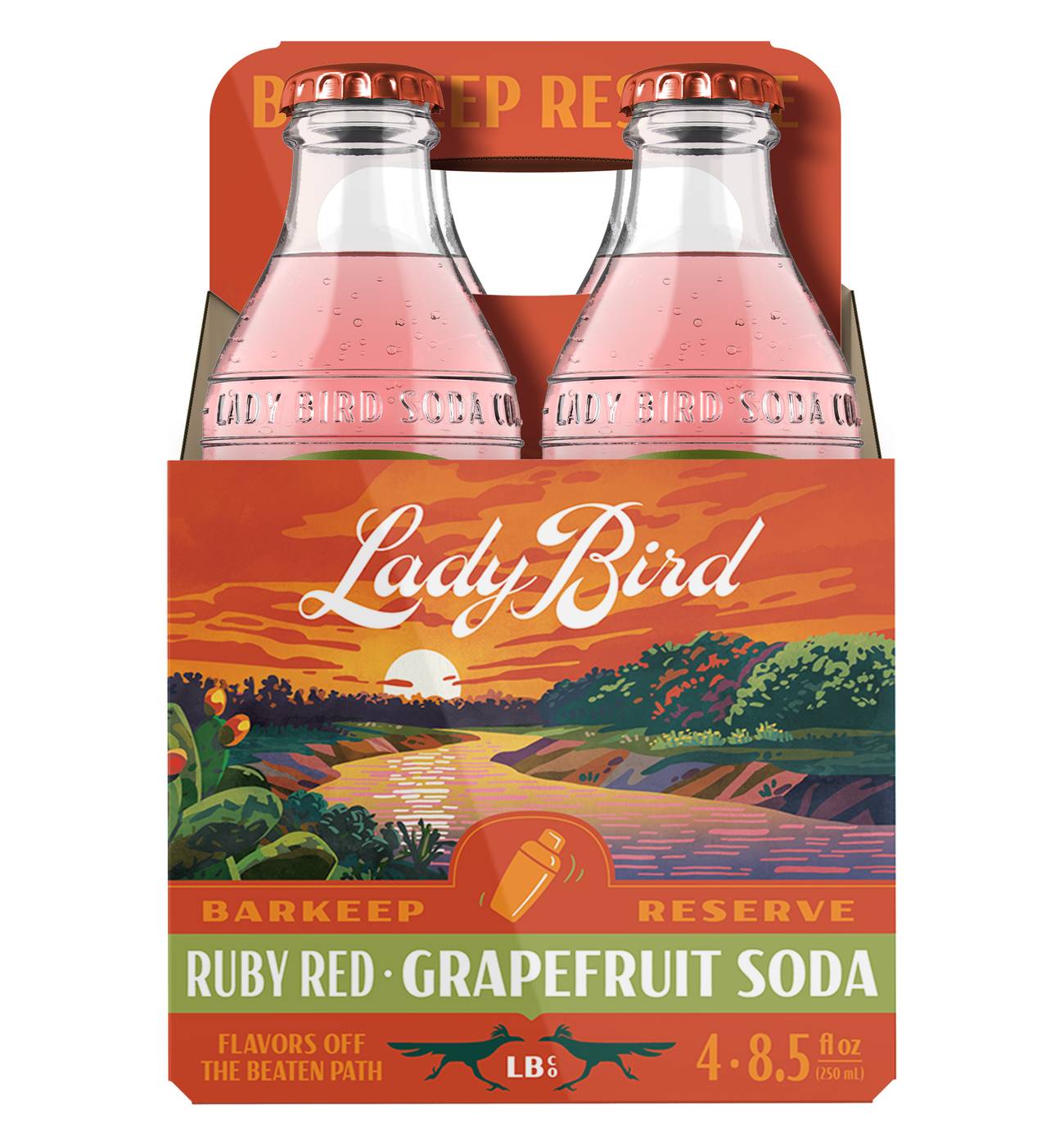 Lady Bird Ruby Red Grapefruit Soda 4 pk Bottles - Shop Cocktail mixers ...