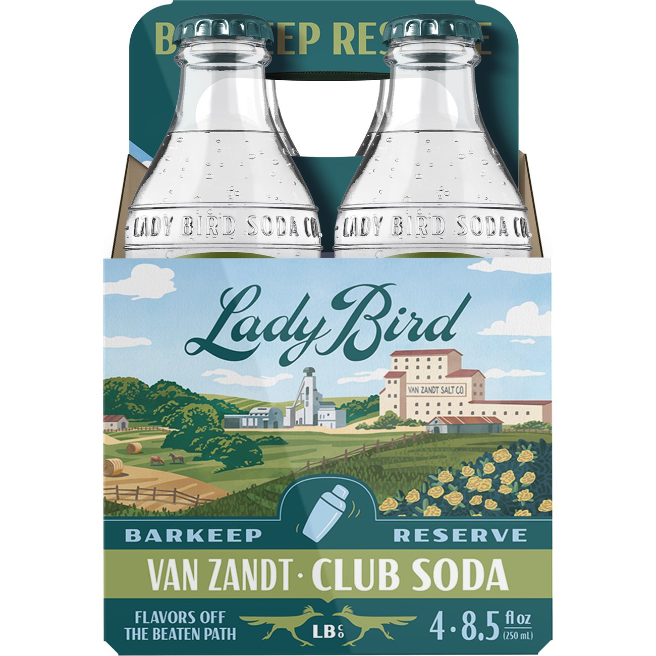 Lady Bird Van Zandt Club Soda 4 pk Bottles - Shop Cocktail mixers at H-E-B