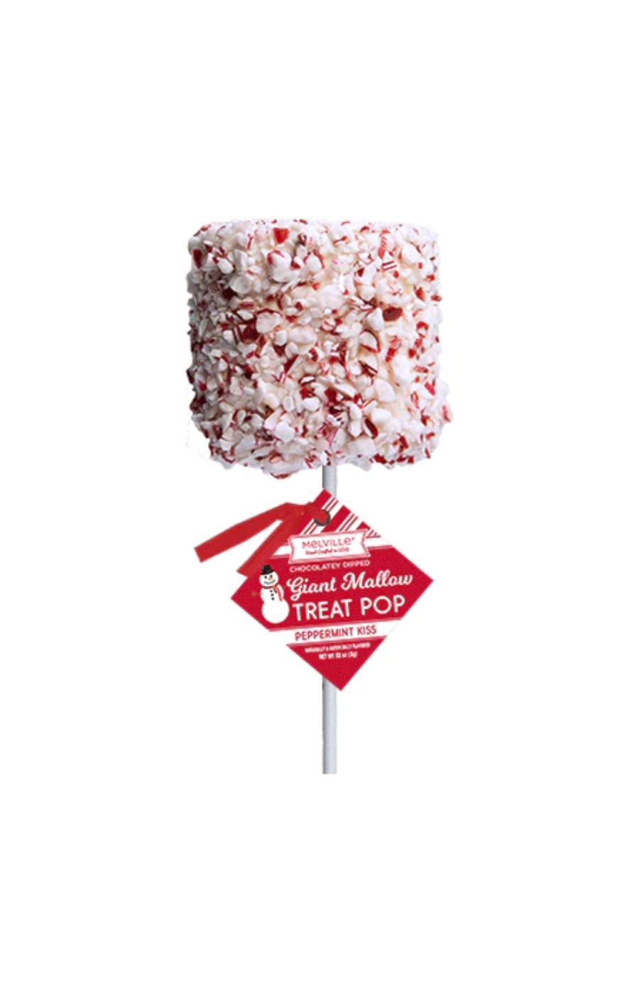 Melville Peppermint Kiss Giant Christmas Marshmallow Pop - Shop Candy ...