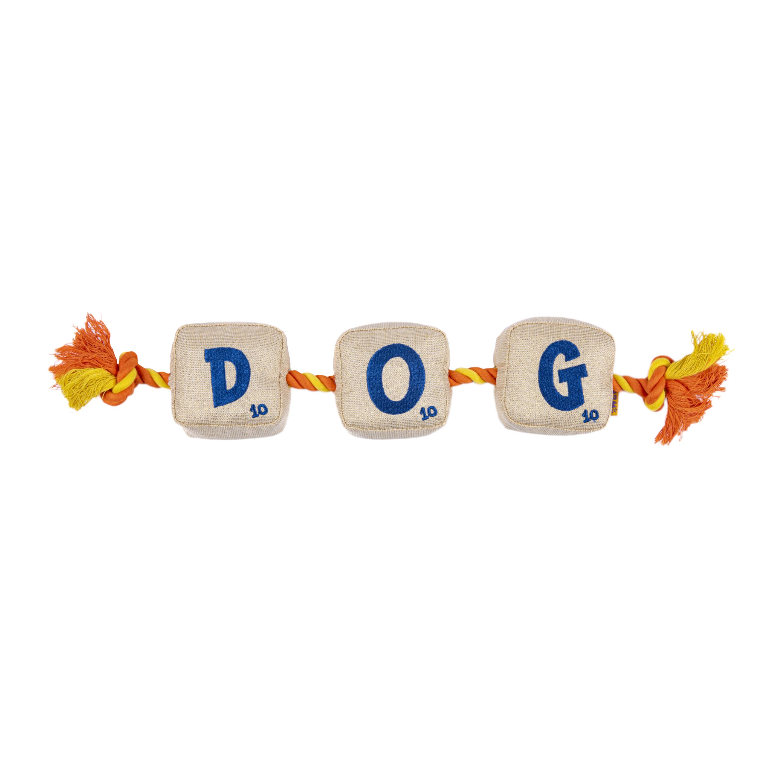 Woof & Whiskers Dog Toy - Letter Chips On Rope - Shop Rope & tug toys ...