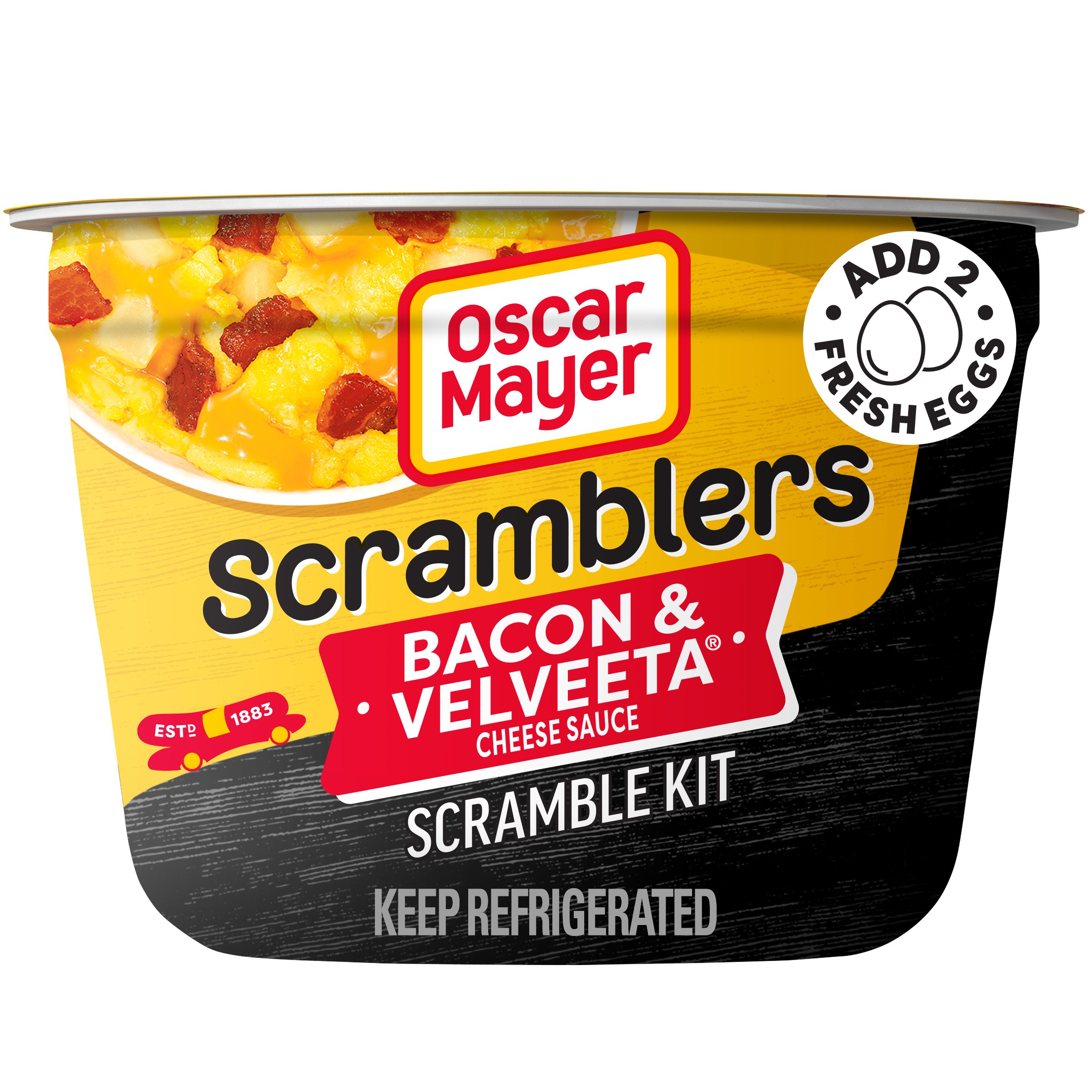 Oscar Mayer Scramblers Breakfast Scramble Kit - Bacon & Velveeta Cheese ...