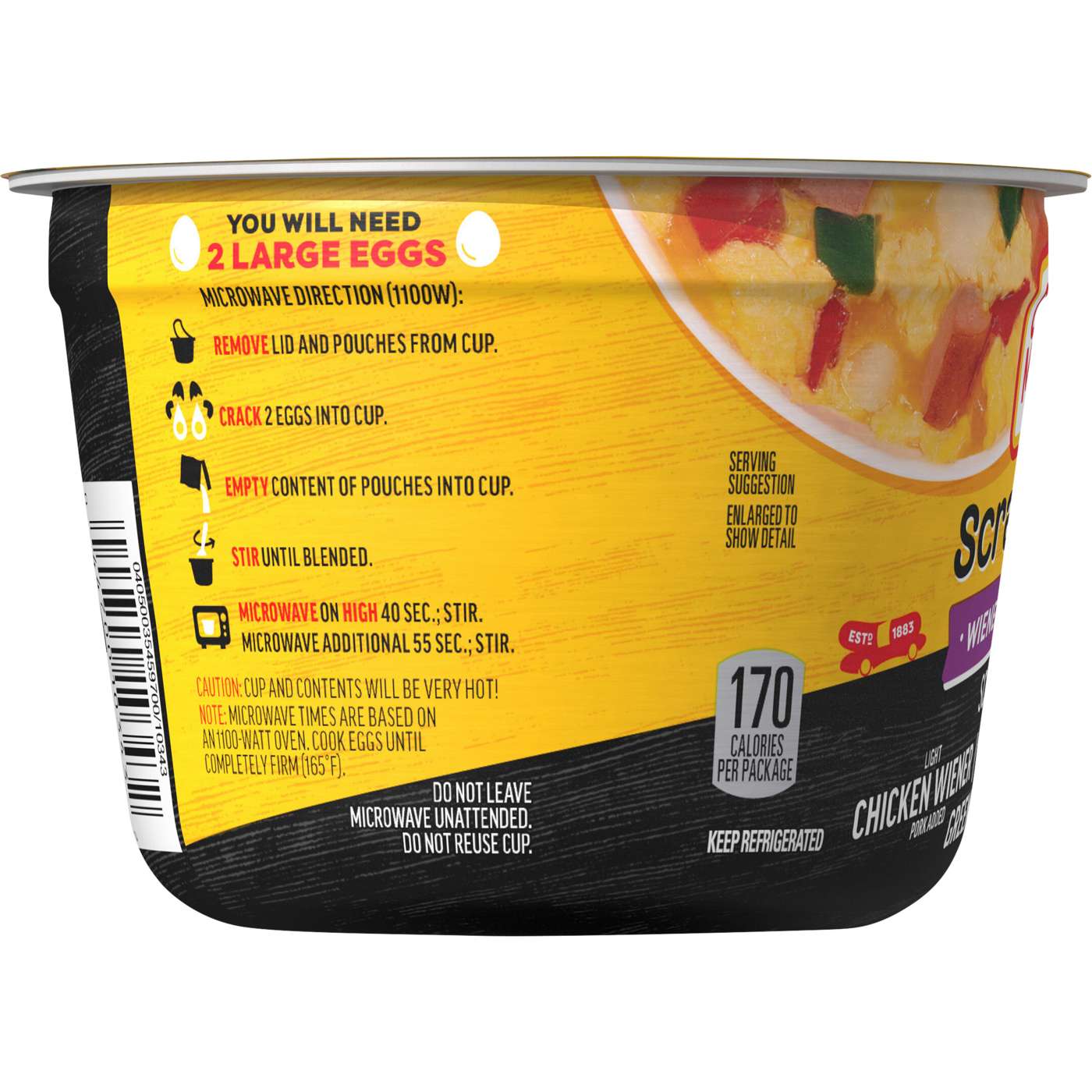 Oscar Mayer Scramblers Breakfast Scramble Kit - Wiener & Cheddar - Shop ...