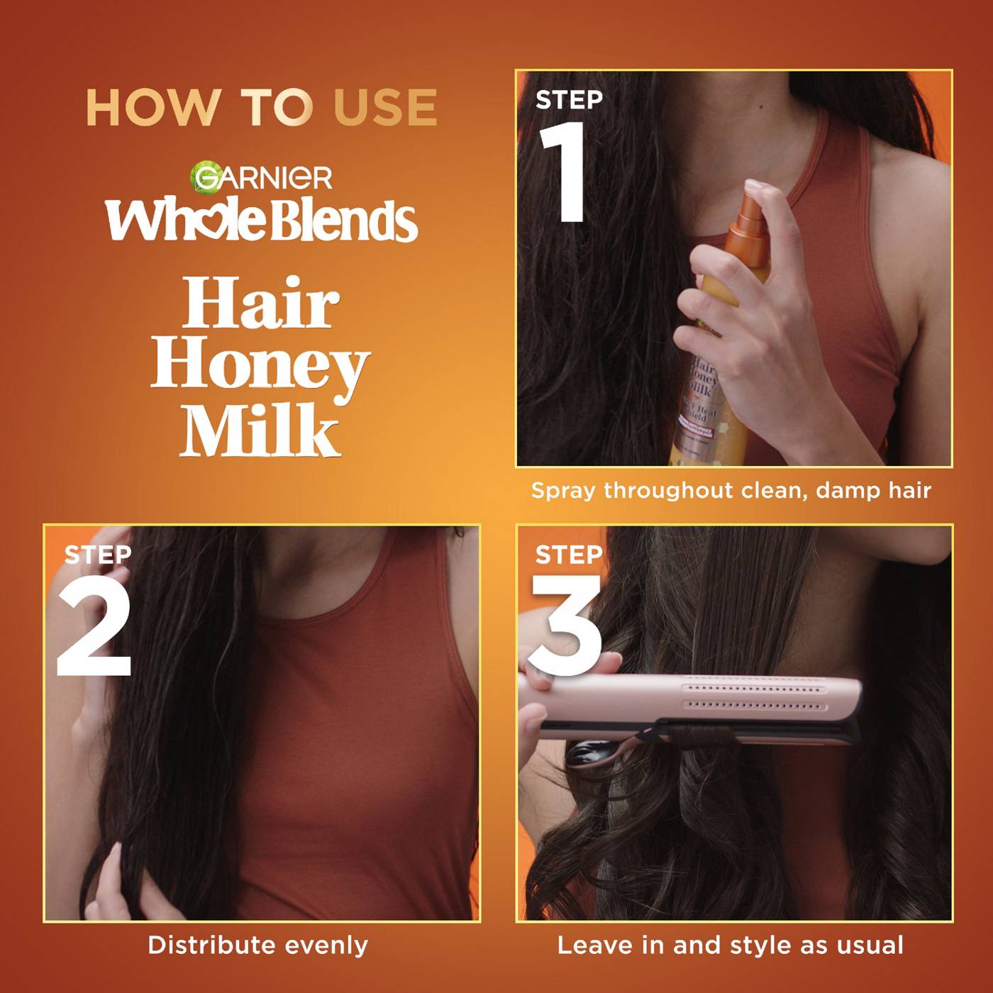 Garnier Whole Blends Hair Honey Milk - Shop Shampoo & conditioner at H-E-B