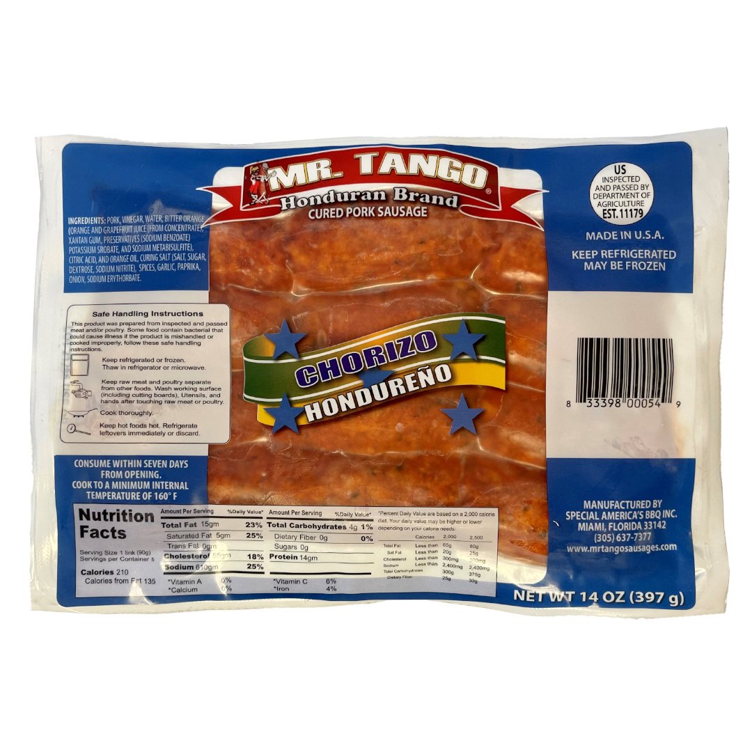 Mr. Tango Chorizo Hondureño Cured Pork Sausage - Shop Sausage at H-E-B