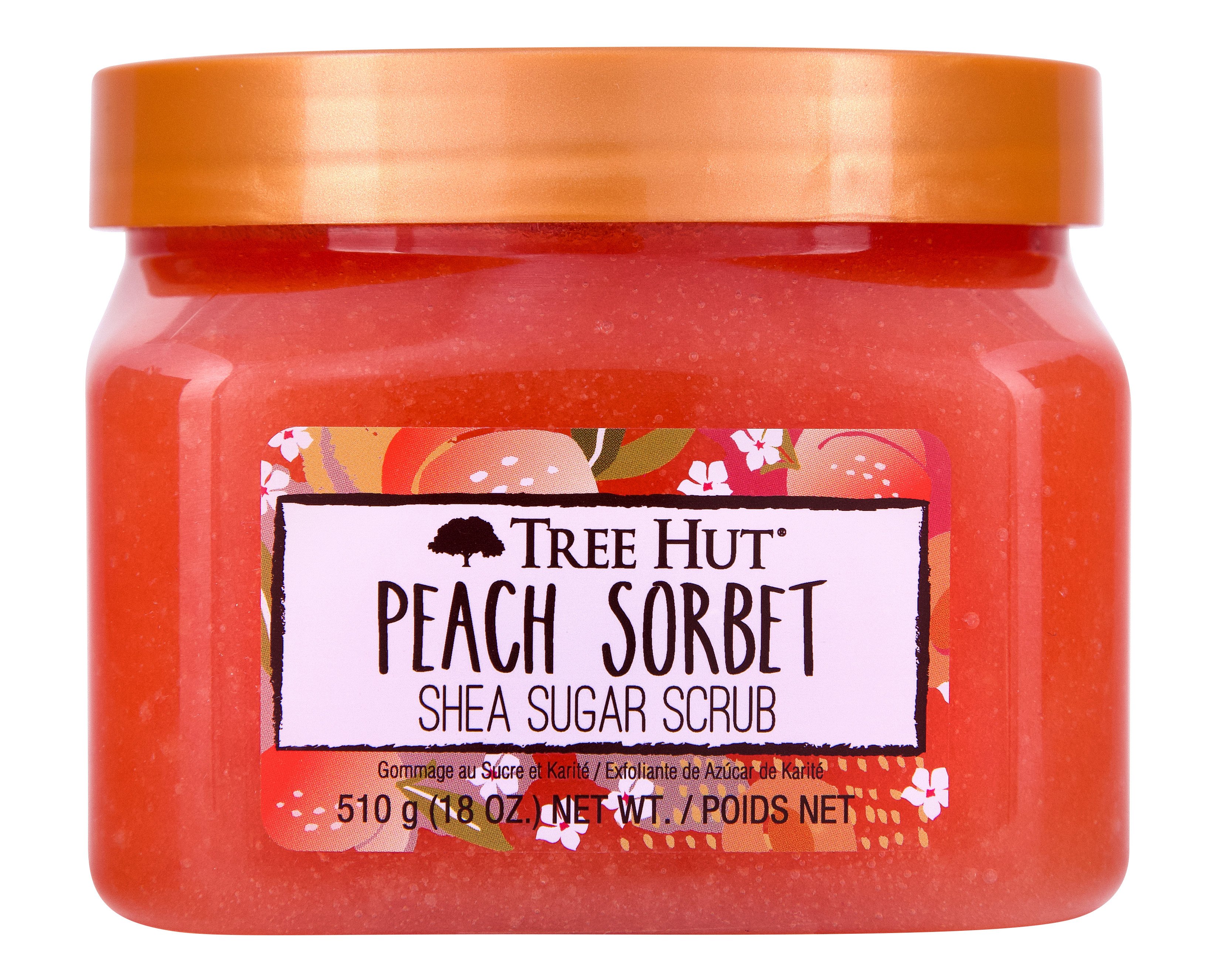 Tree Hut Shea Sugar Scrub - Peach Sorbet - Shop Body scrubs at H-E-B