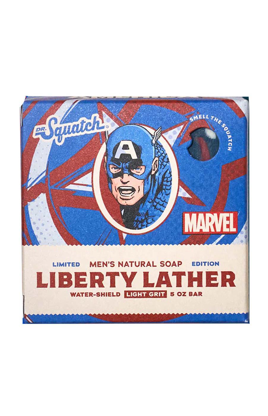 Dr. Squatch Captain America Liberty Lather Men's Natural Soap - Shop ...