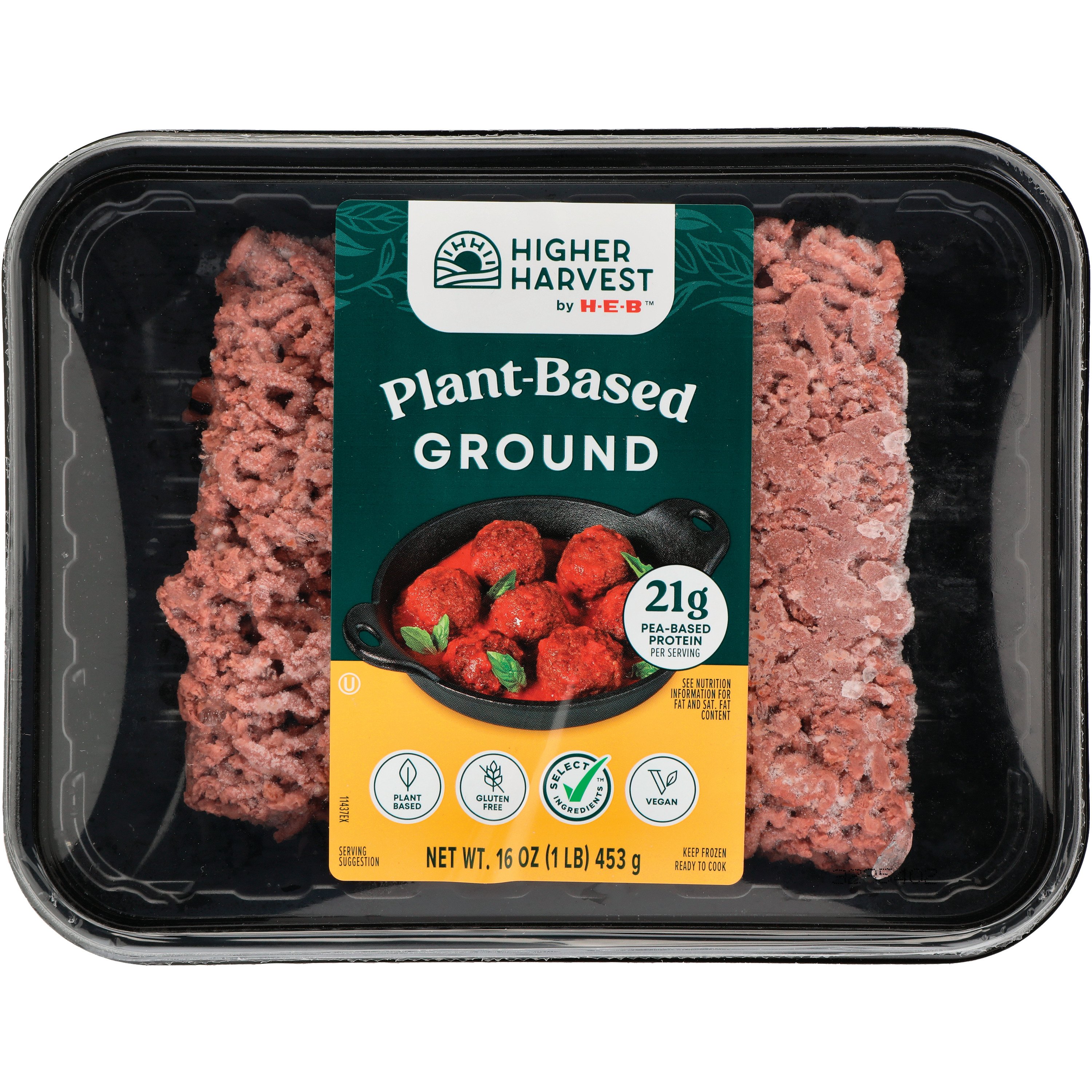 Higher Harvest by H-E-B Frozen Plant-Based Ground Meat Alternative ...