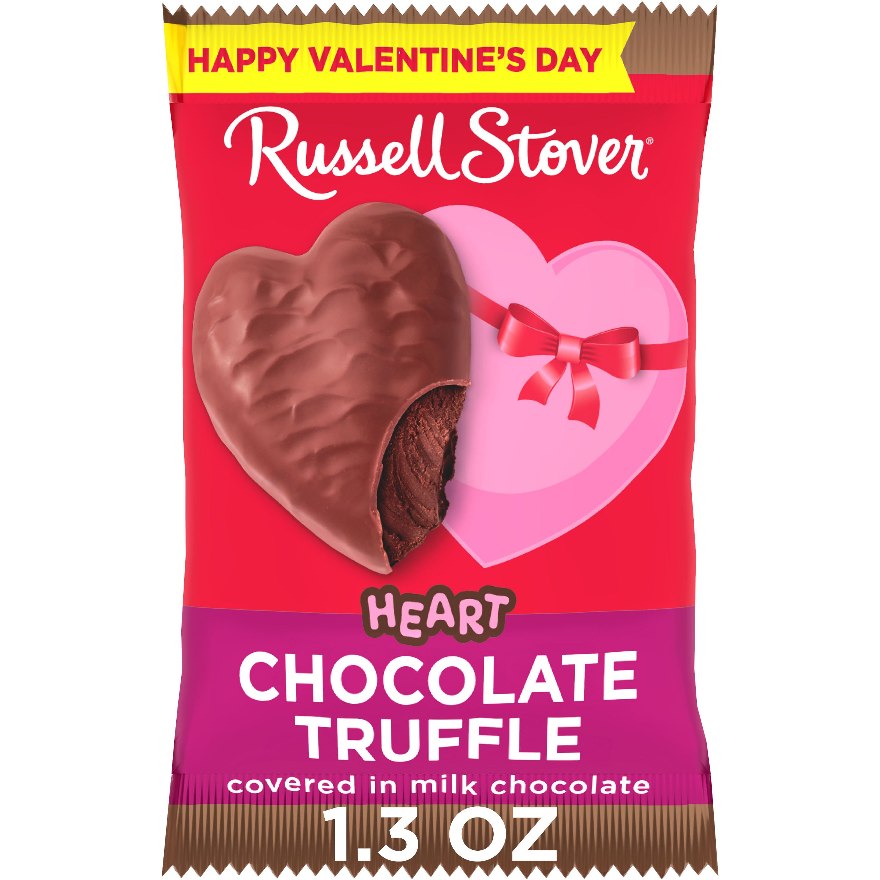 Russell Stover Milk Chocolate Heart Truffle Valentine's Candy - Shop ...