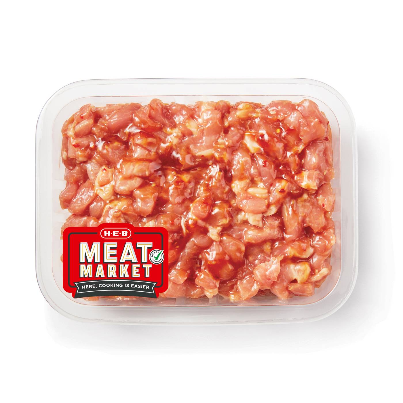 H-E-B Meat Market Marinated Diced Pork - Ginger Teriyaki - Shop Pork at ...