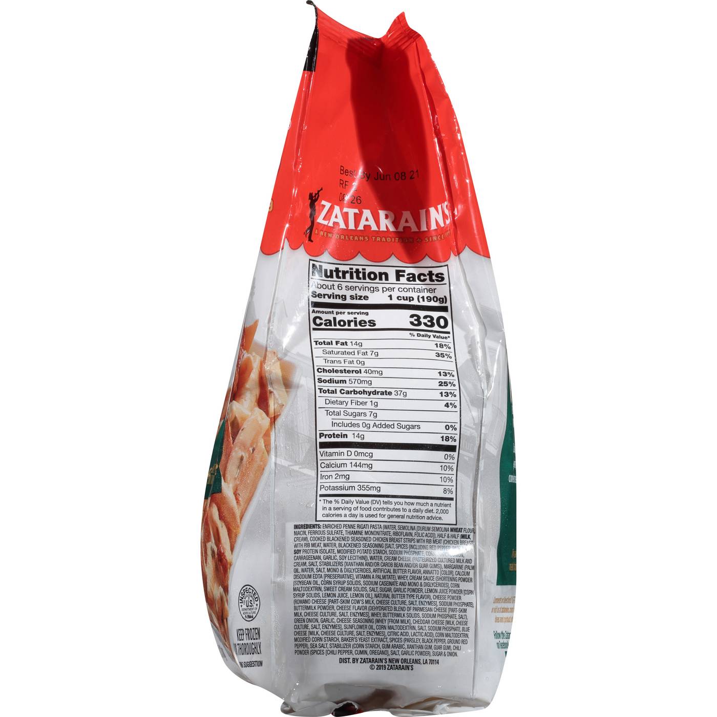 Zatarain's Frozen Blackened Chicken Alfredo - Family-Size - Shop ...