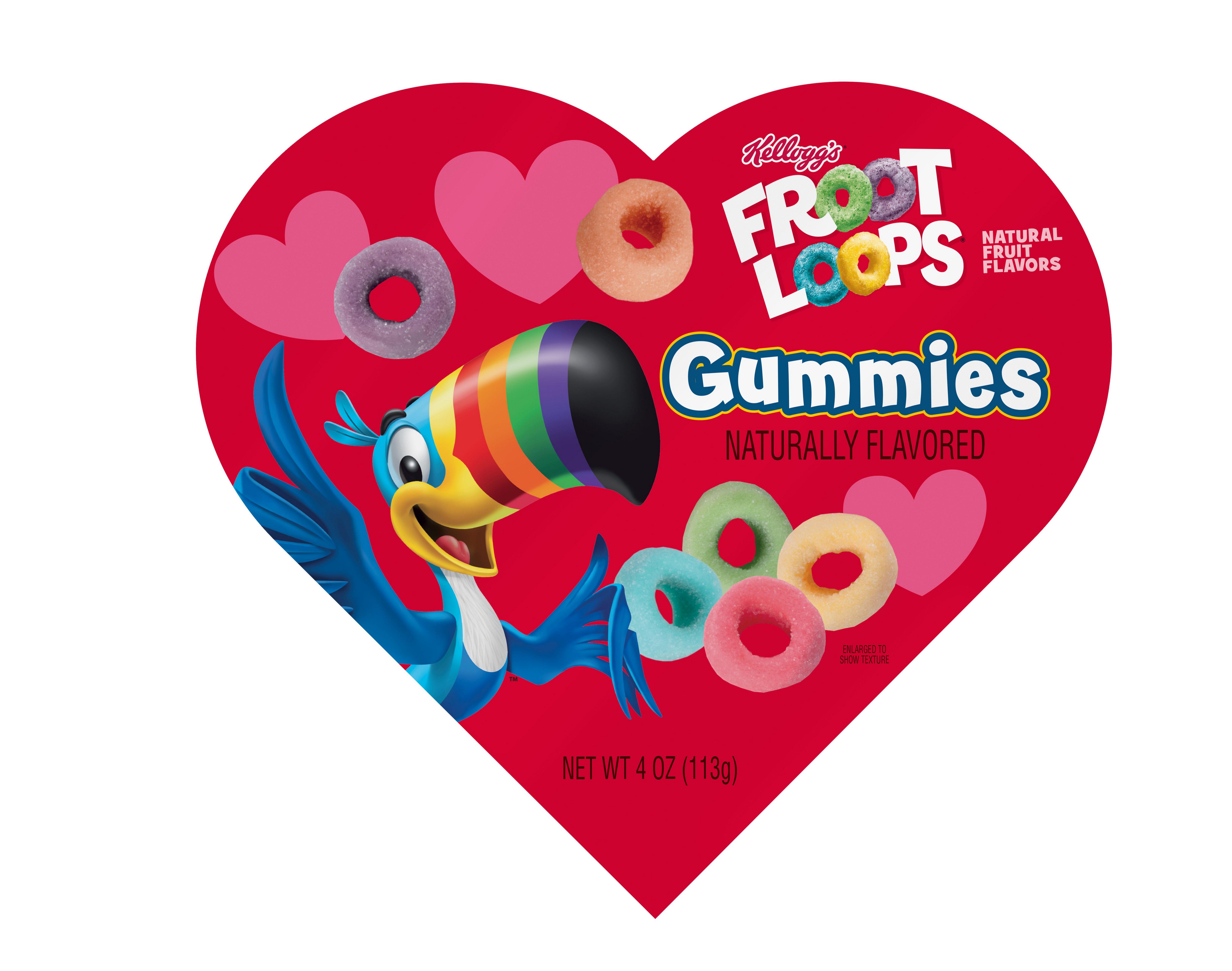 Kellogg's Froot Loops Heart Box with Candy - Shop Candy at H-E-B