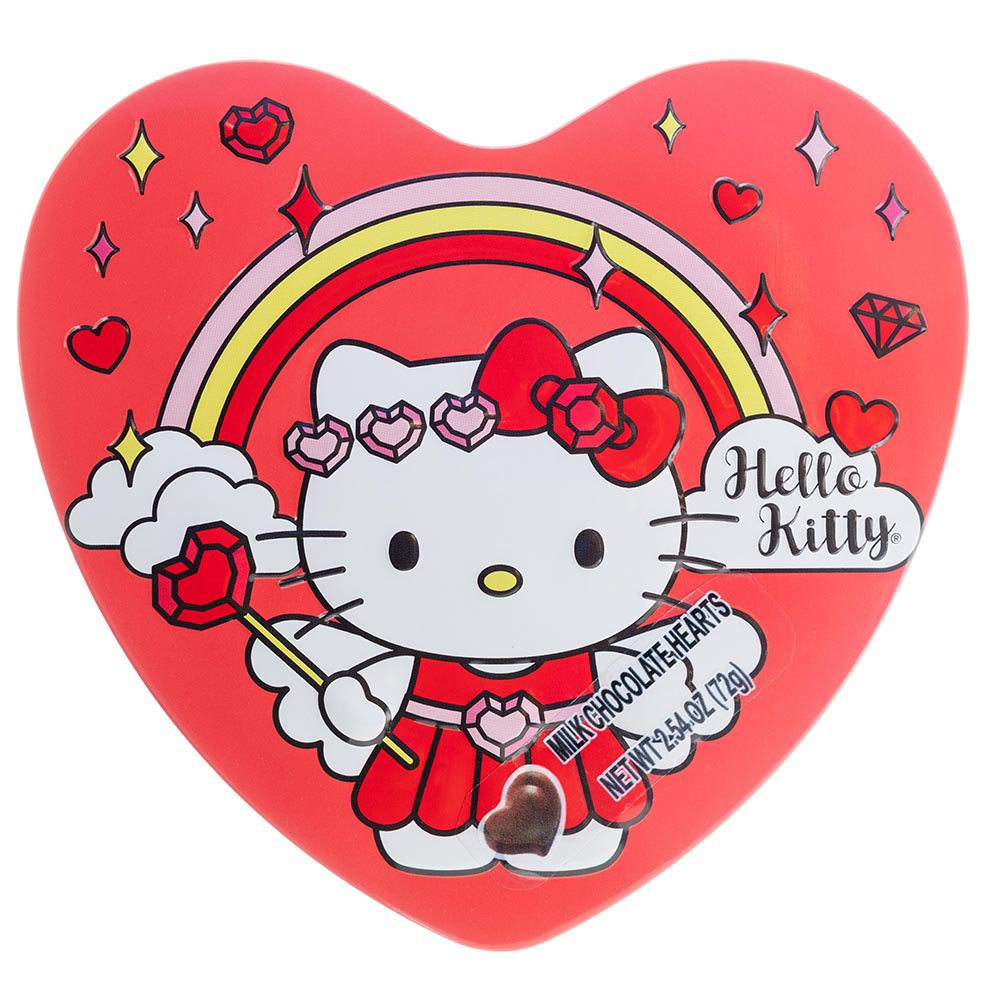 Hello Kitty Milk Chocolates Valentines Heart Tin Shop Candy At H E B 0767