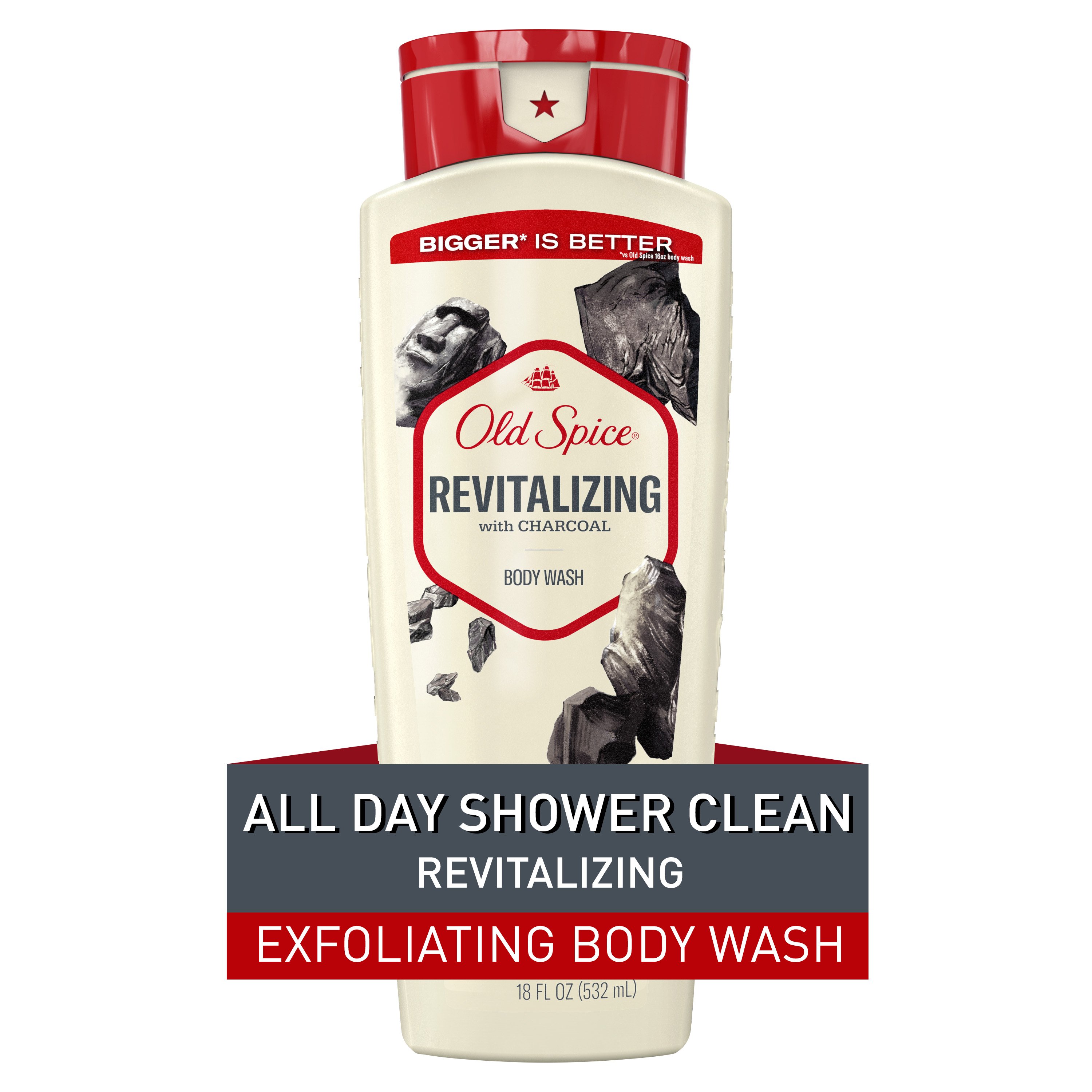 Old Spice Revitalizing Body Wash with Charcoal - Shop Body wash at H-E-B