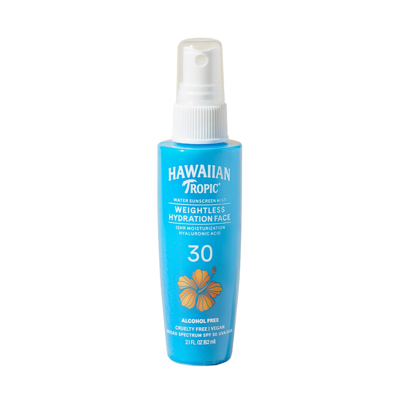 Hawaiian Tropic Weightless Hydration Water Sunscreen Face Mist - SPF 30 ...