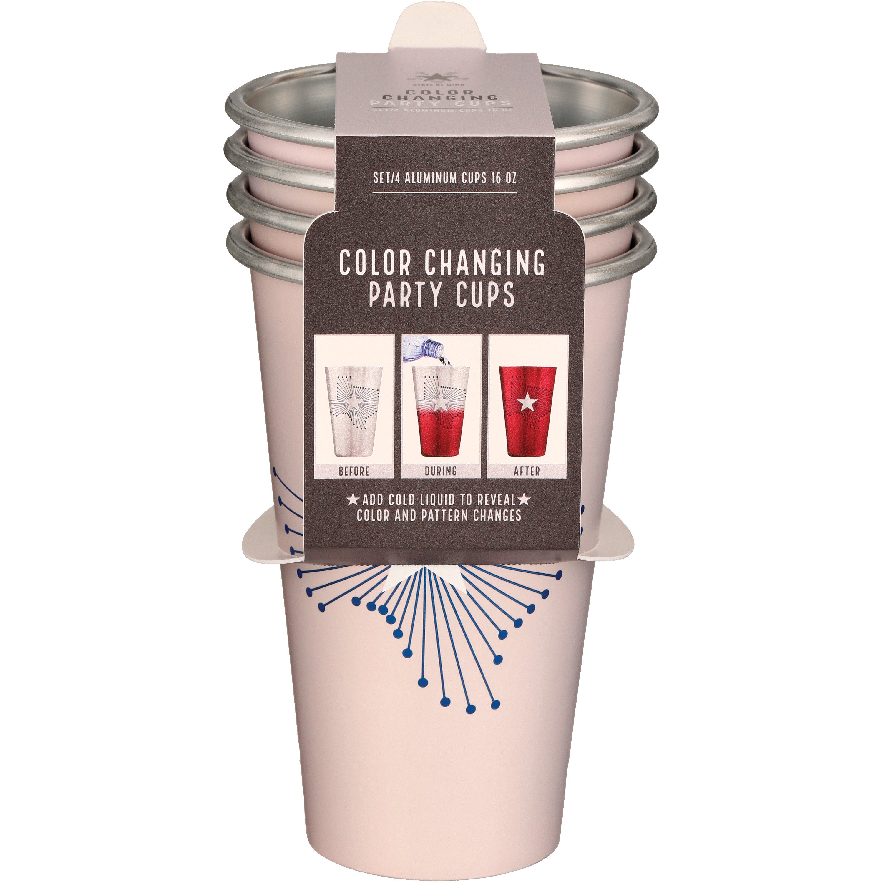 Texas State of Mind Color Changing Party Cups, 4 Pk - Shop Cups ...