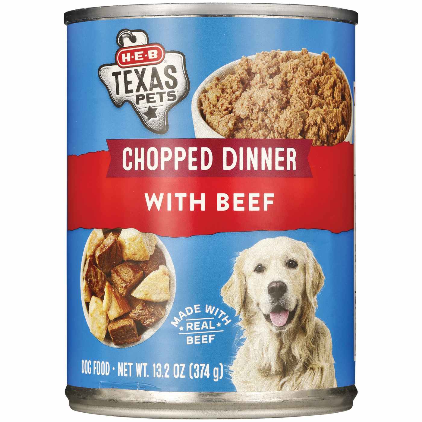 H-E-B Texas Pets Chopped Beef Wet Dog Food - Shop Food at H-E-B