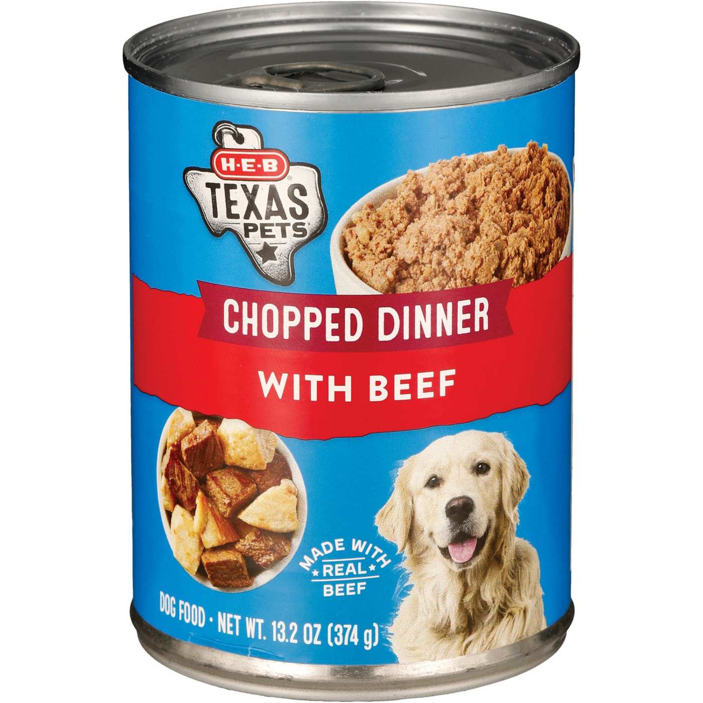 H-E-B Texas Pets Chopped Beef Wet Dog Food - Shop Food at H-E-B