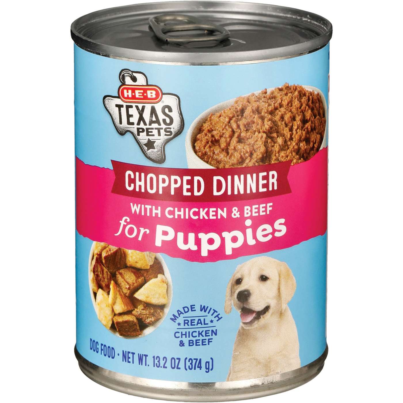 H-E-B Texas Pets Chopped Chicken & Beef Wet Puppy Food - Shop Food at H-E-B